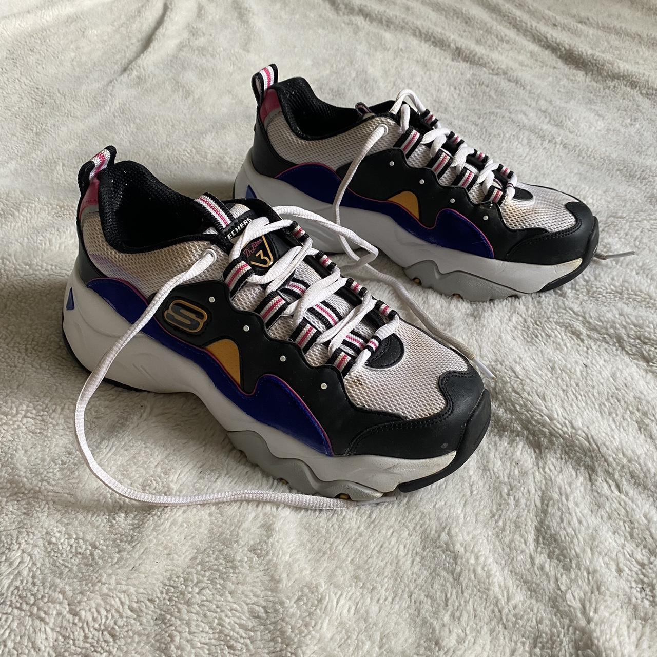 Stunning vintage Y2K platform chunky Skechers... - Depop