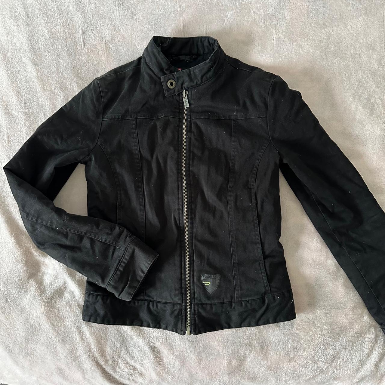 Vintage Diesel biker jacket 💋 (the white specs are... - Depop