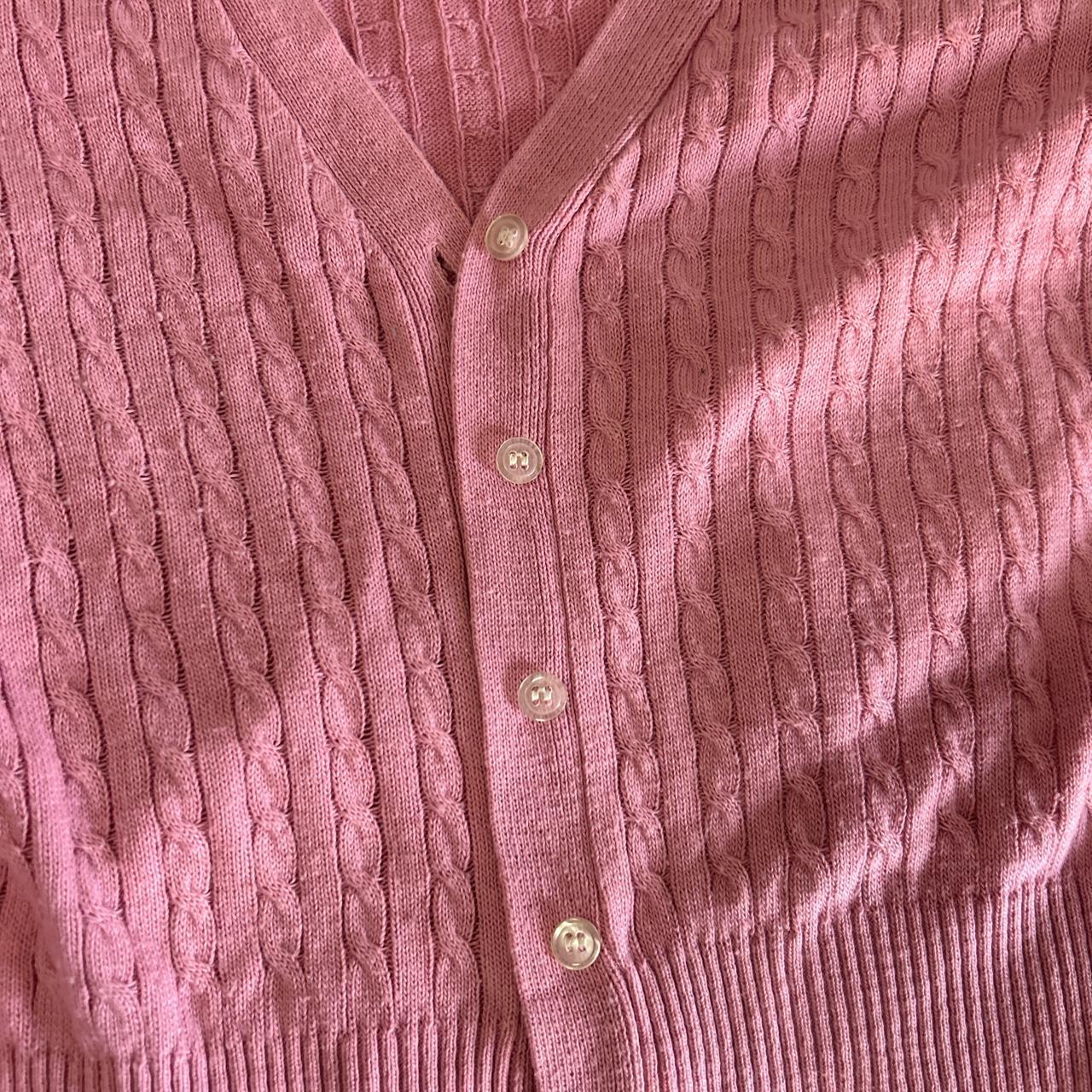 Super cute baby Pink cardigan Vintage Italian brand... - Depop