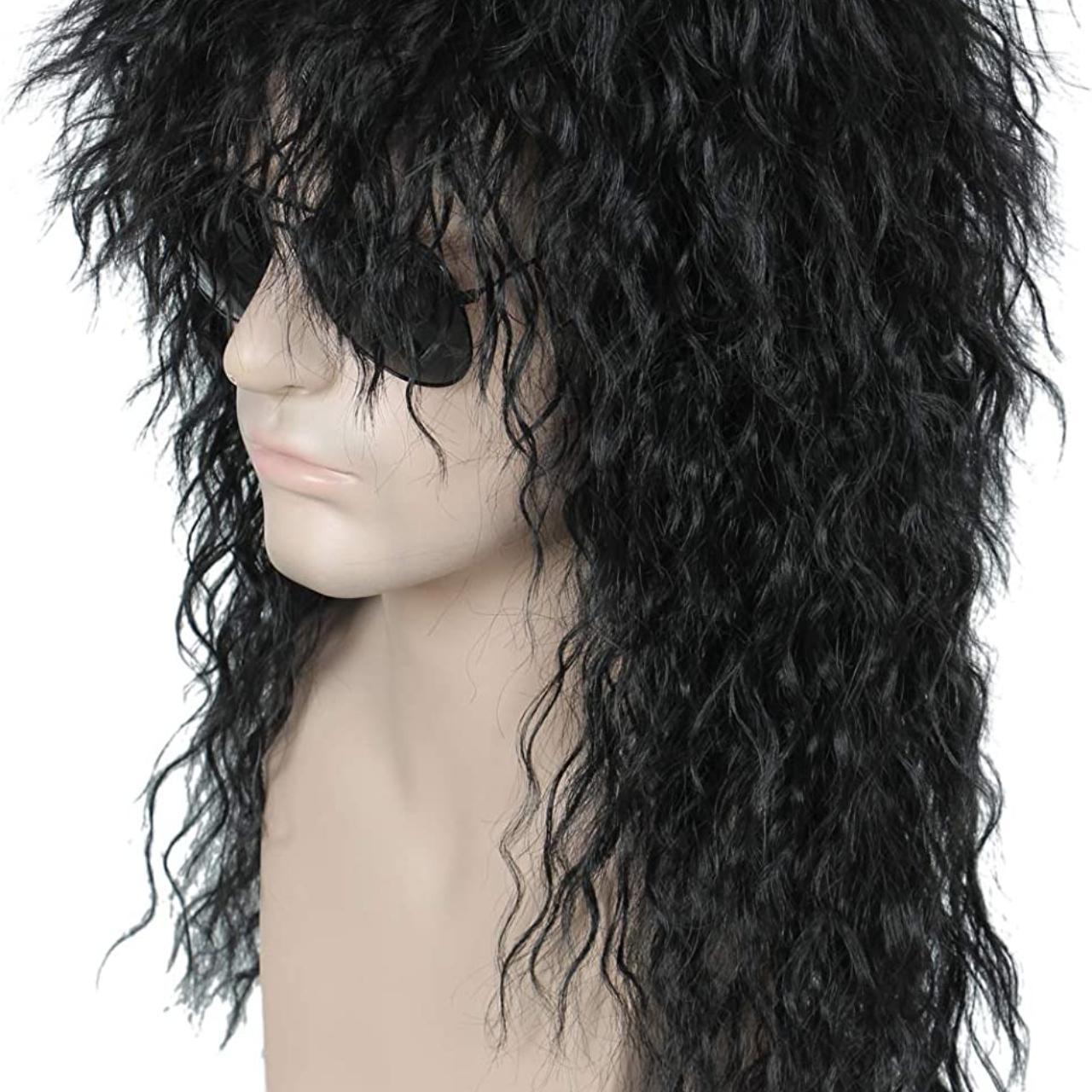 80s Heavy Metal Rock Star Halloween Mullet Fancy... - Depop