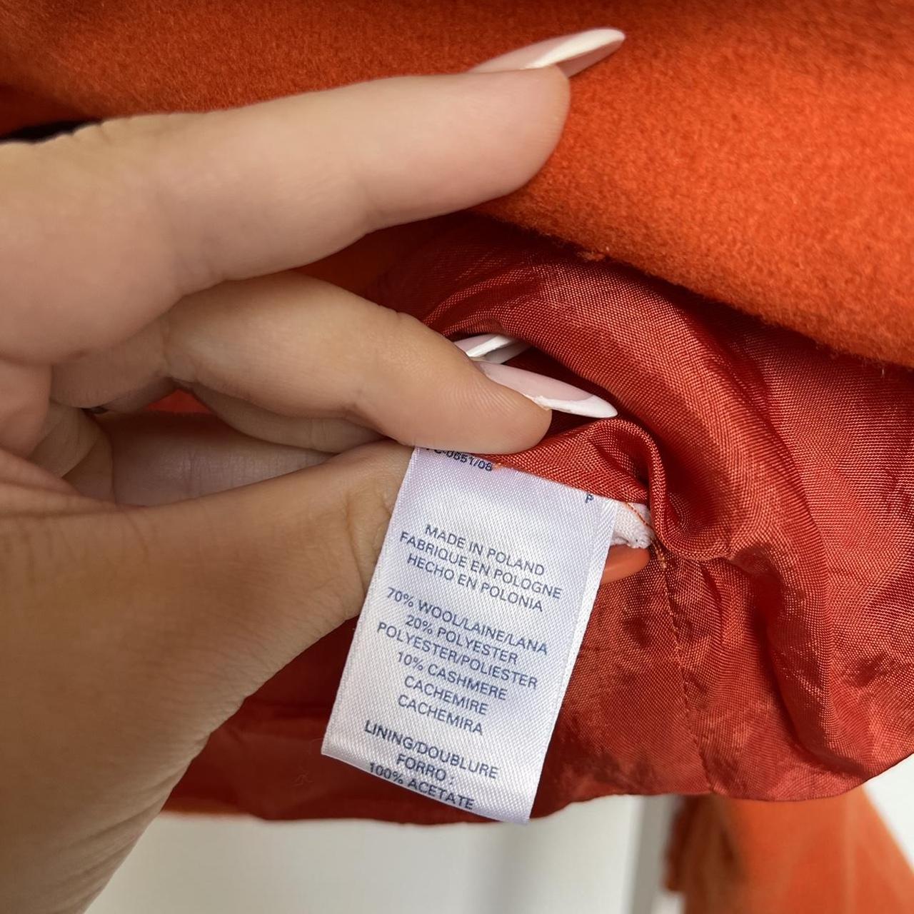 French connection wool cashmere blend pumpkin coat... - Depop