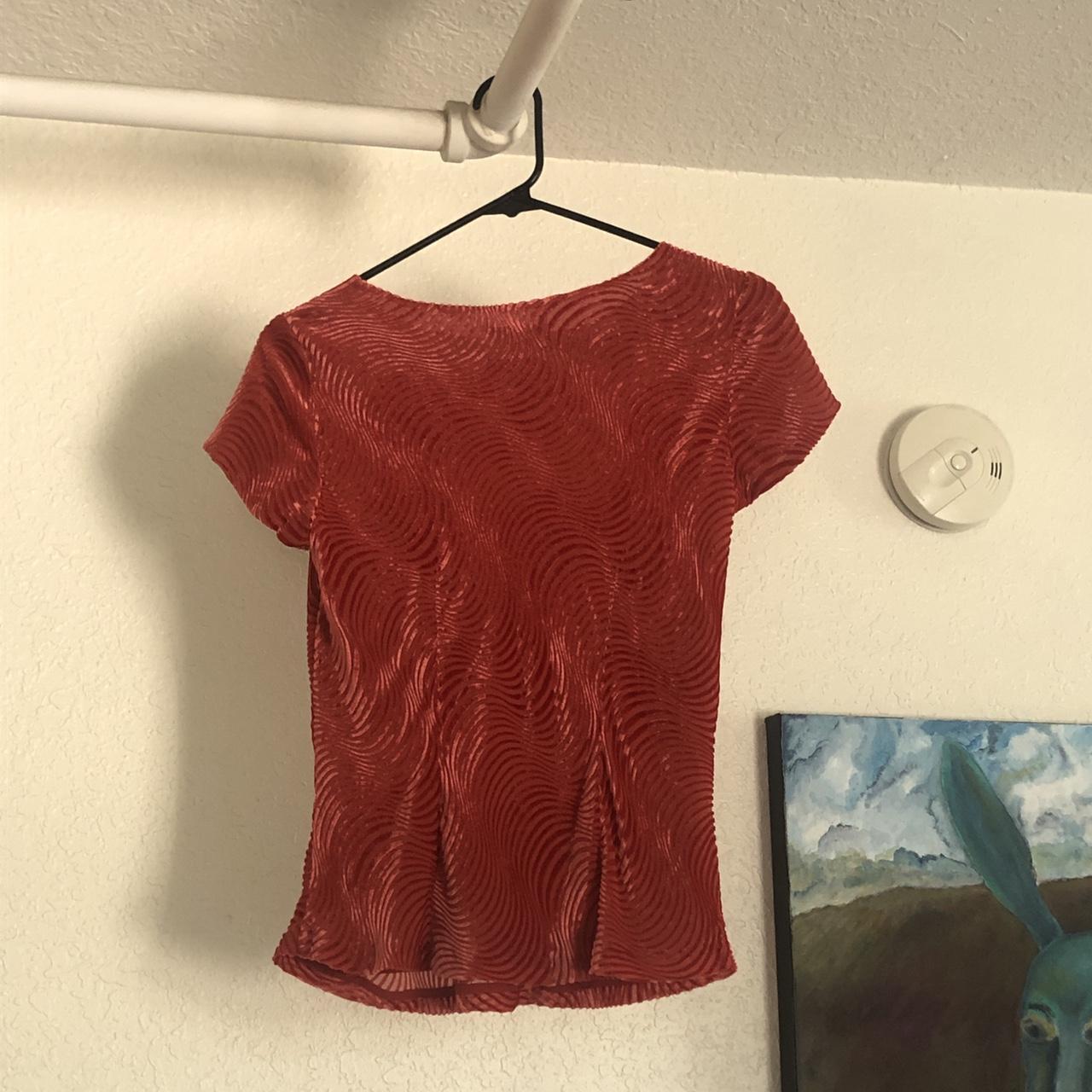 Talbots Women's Red Crop-top | Depop