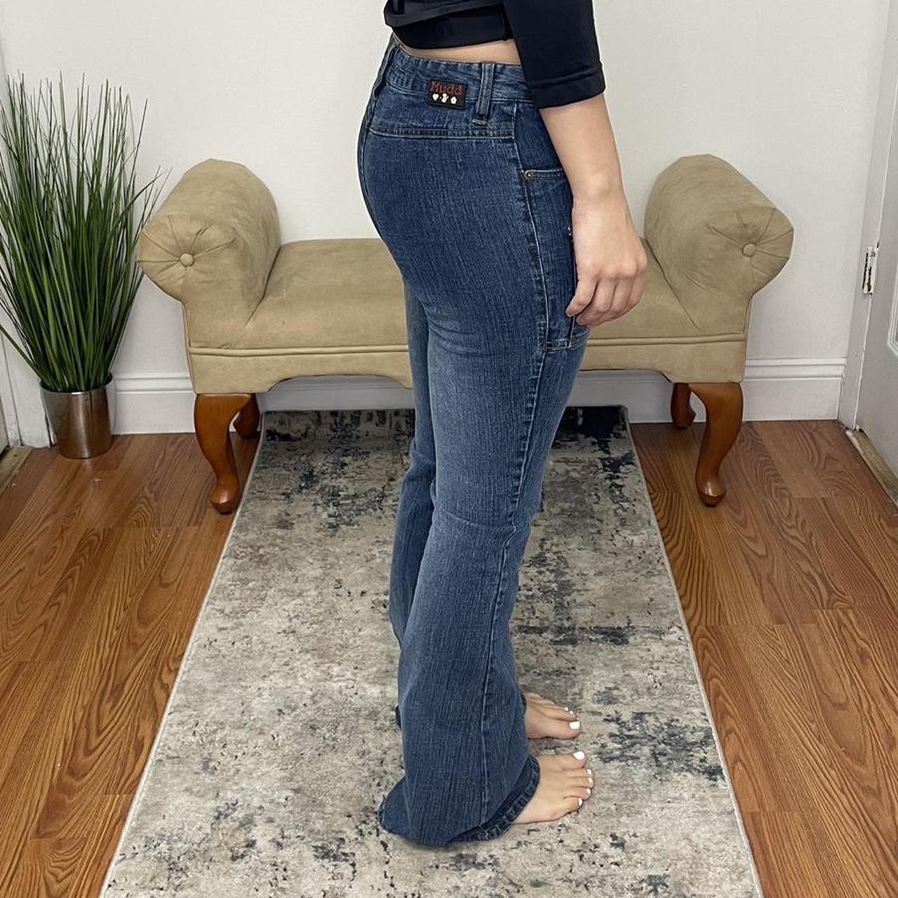 Mudd vintage Y2k/90s flare cargo low rise jeans No... - Depop