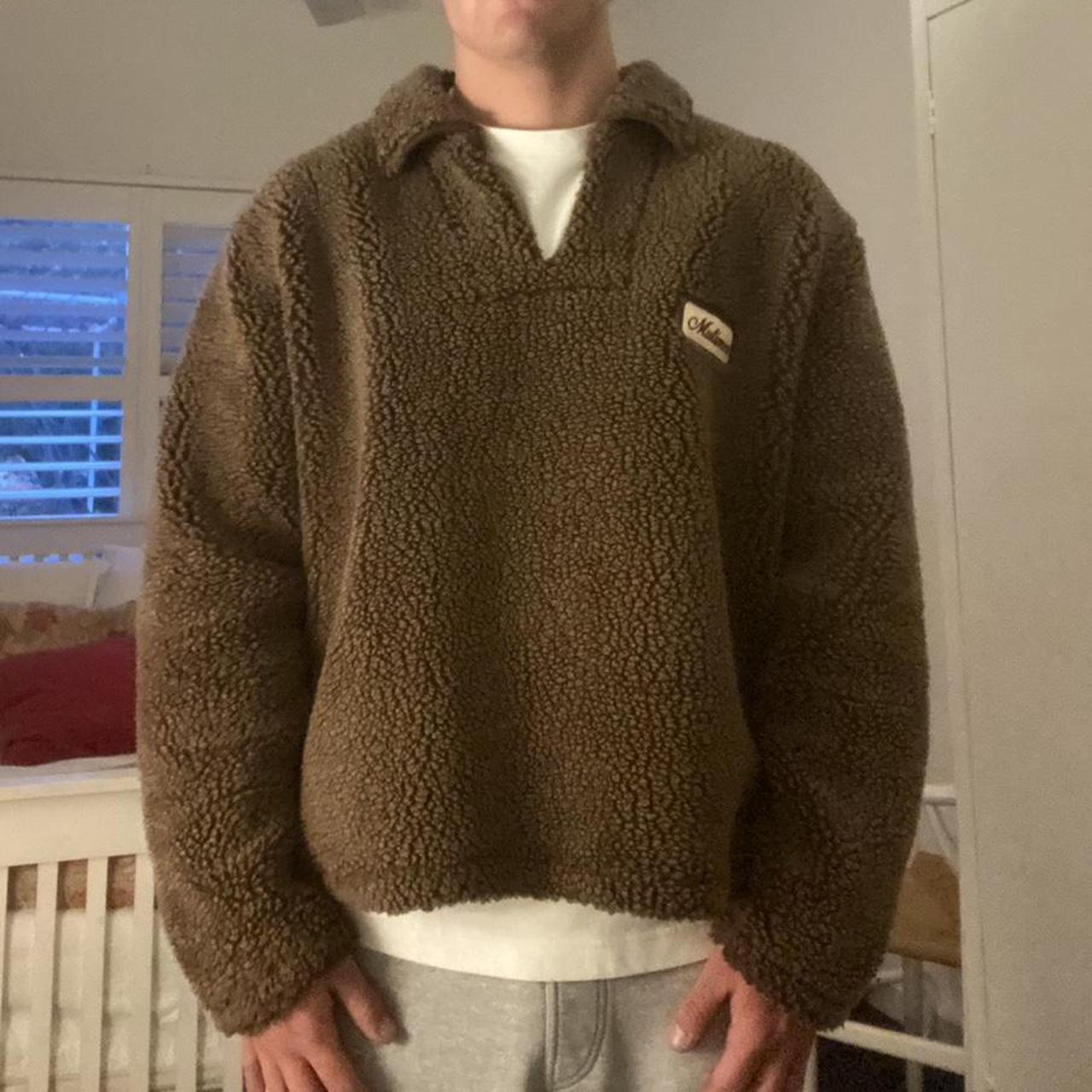 Mutimer brown fleece jumper Size Medium but easily... - Depop