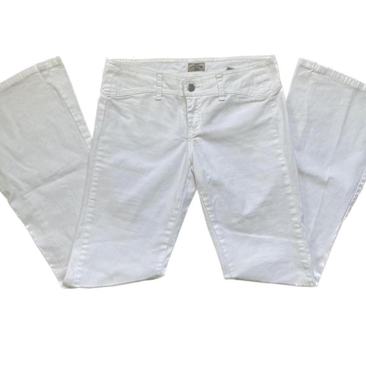 Low rise White Jeans super cute white jeans with no... - Depop