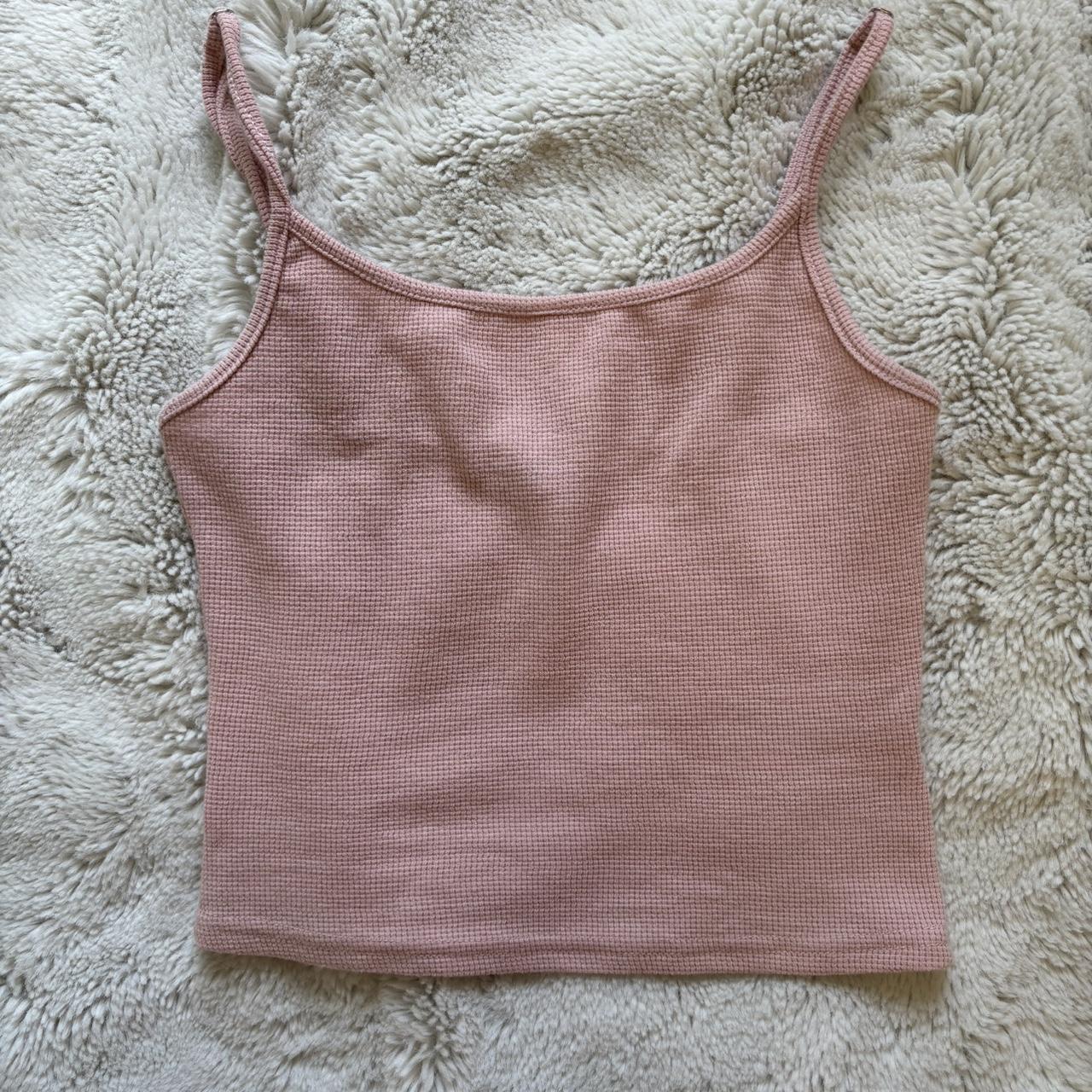 pink cropped edikted cami size xs - Depop