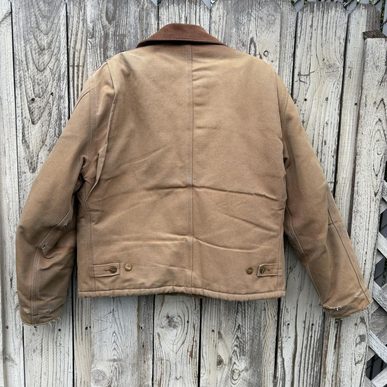 Vintage Carhartt jacket. Faded, worn, beautifully... - Depop