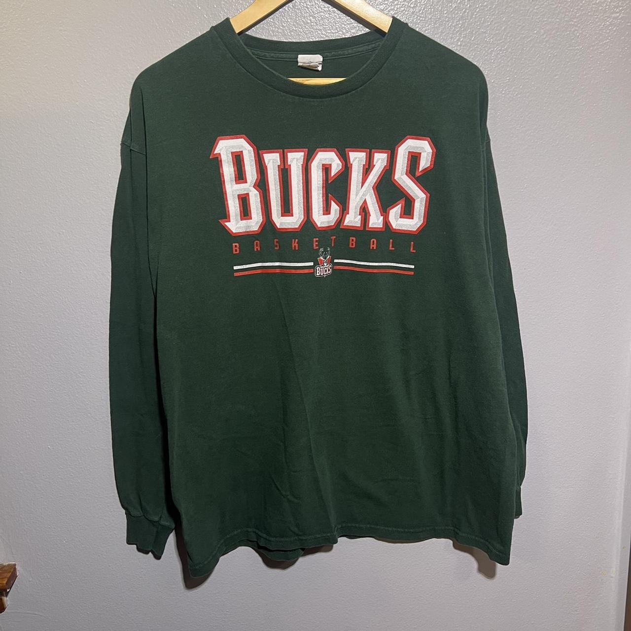 Vintage Milwaukee Bucks Shirt Longsleeve Size... - Depop
