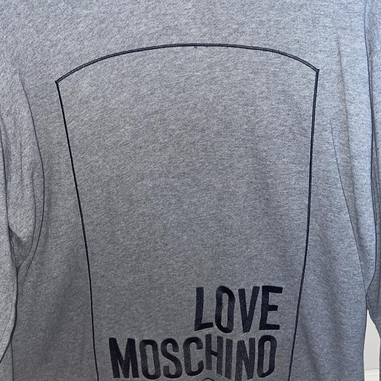 Moschino Men's Grey Sweatshirt | Depop