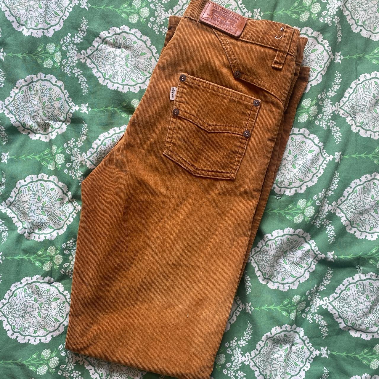 women’s funky orange levi cords size 8 ! 🍊 - Depop