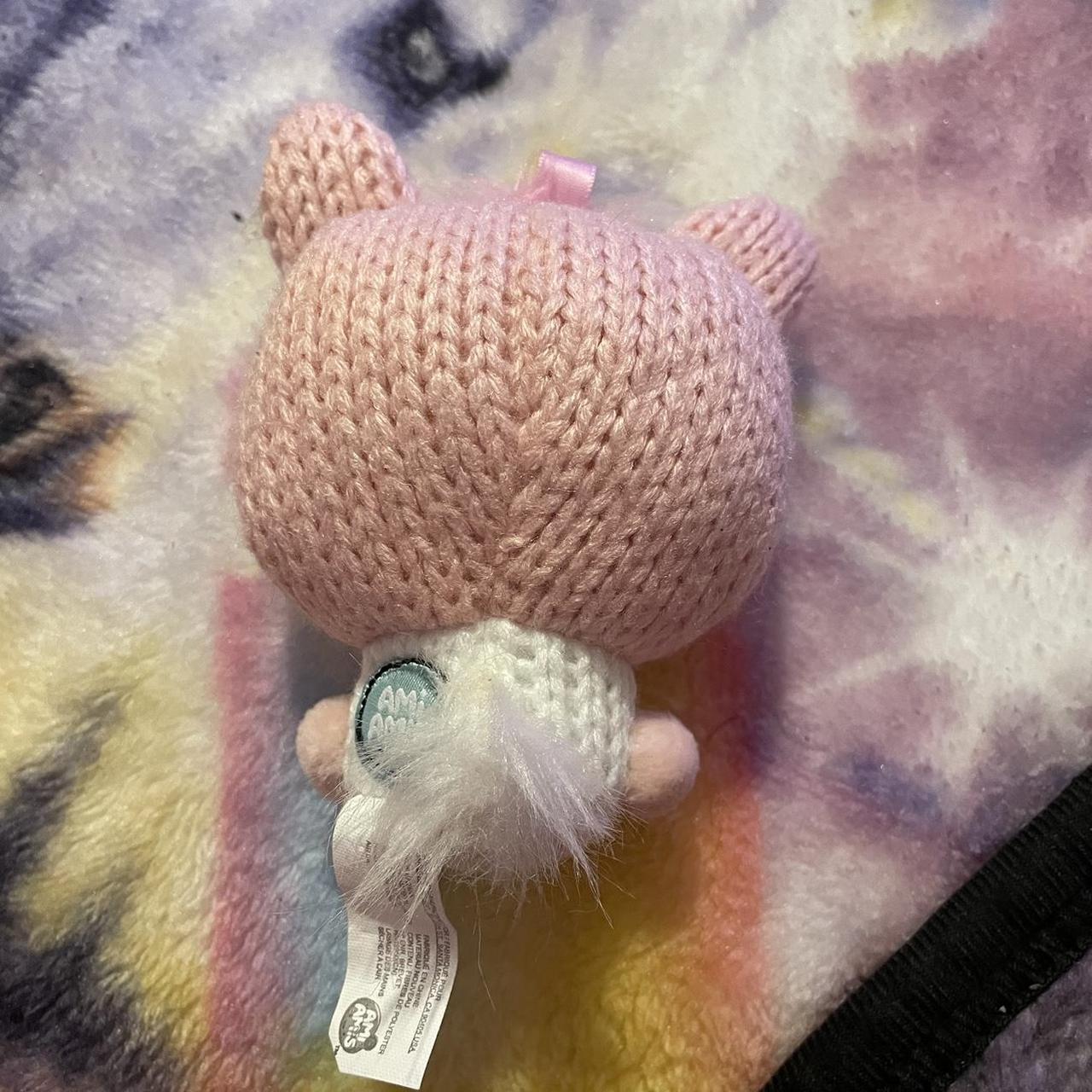 Cute little pink bunny rabbit baby plush