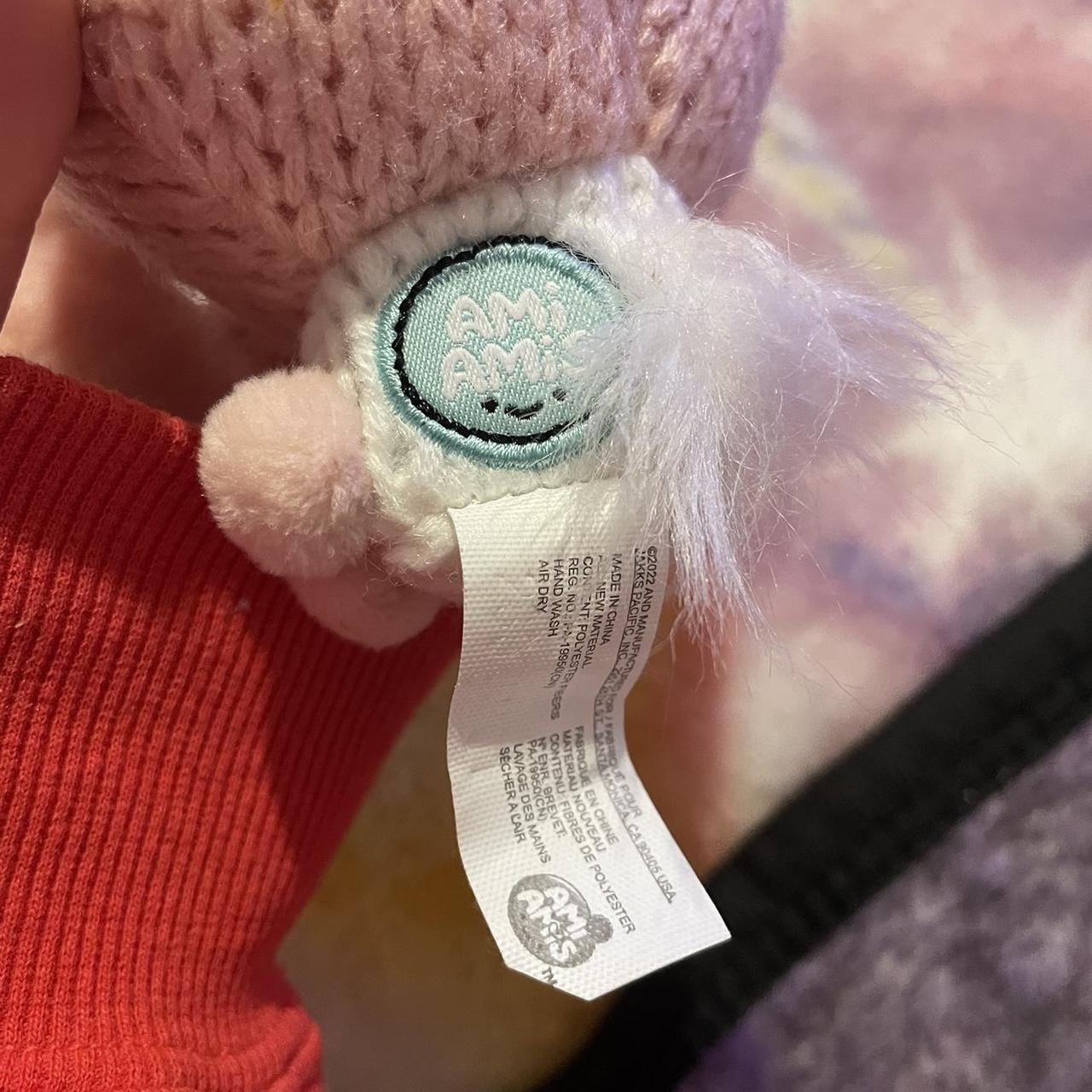 Cute little pink bunny rabbit baby plush