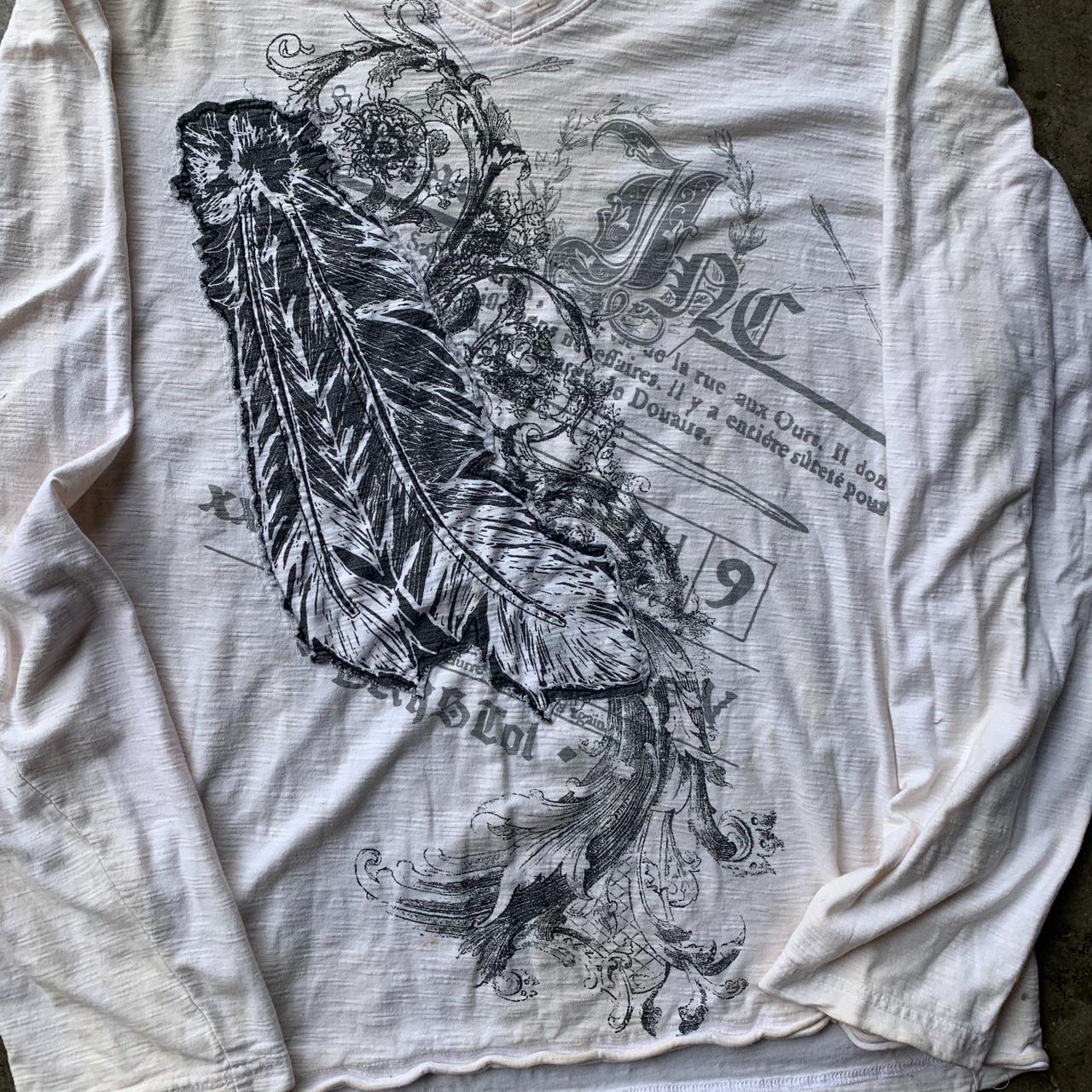 AFFLICTION GRUNGE MALLGOTH SKULL CELTIC MMA ELITE... - Depop