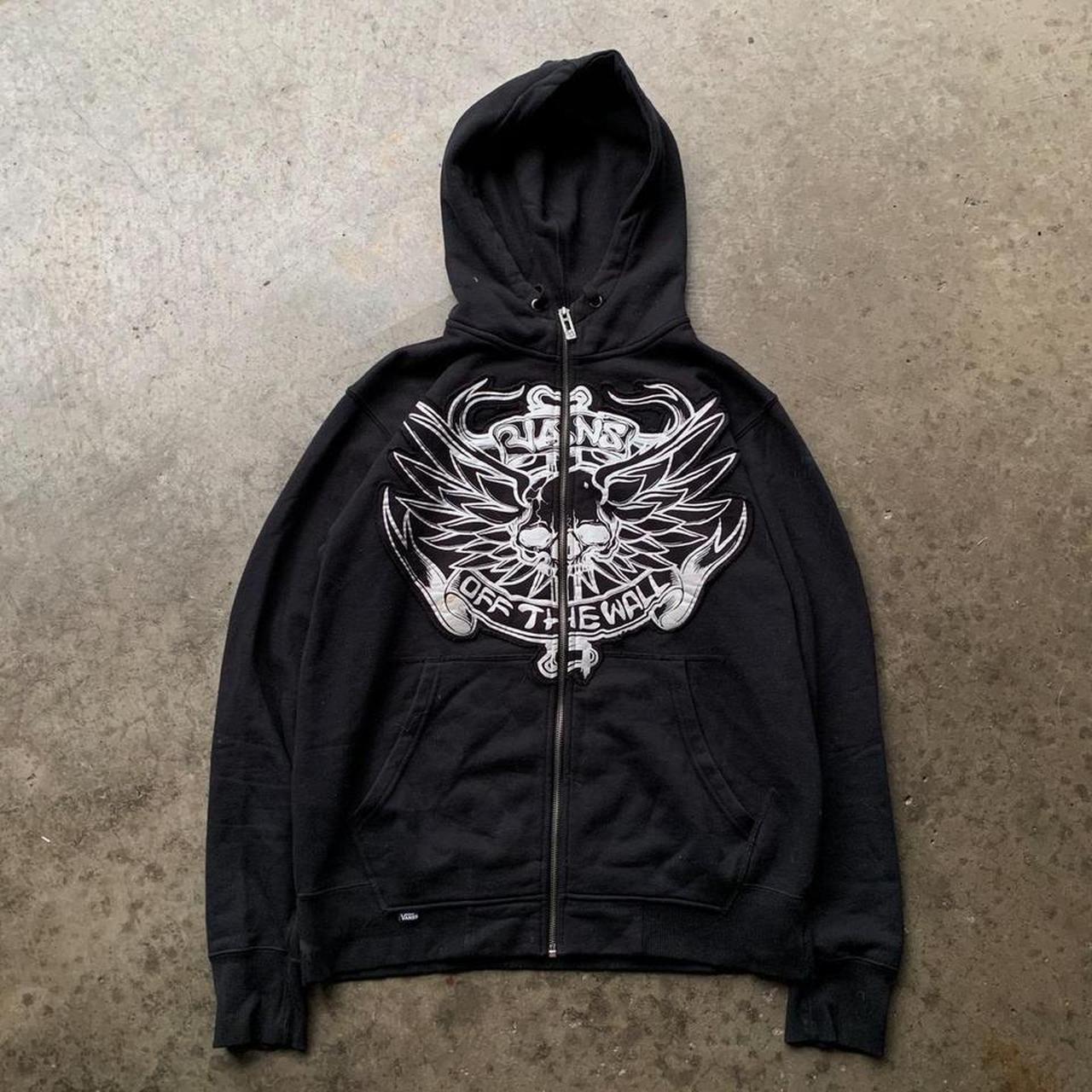VANS AFFLICTION MMA ELITE CELTIC GRUNGE SKULL HOODIE... - Depop