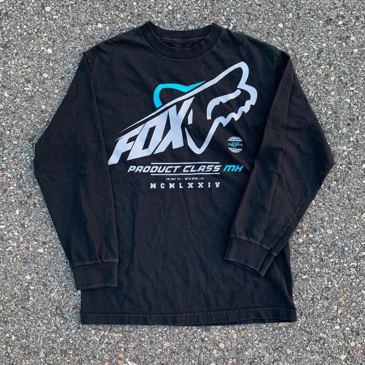 GRUNGE FOX RACING BIKE LONG SLEEVE medium no flaws.... - Depop