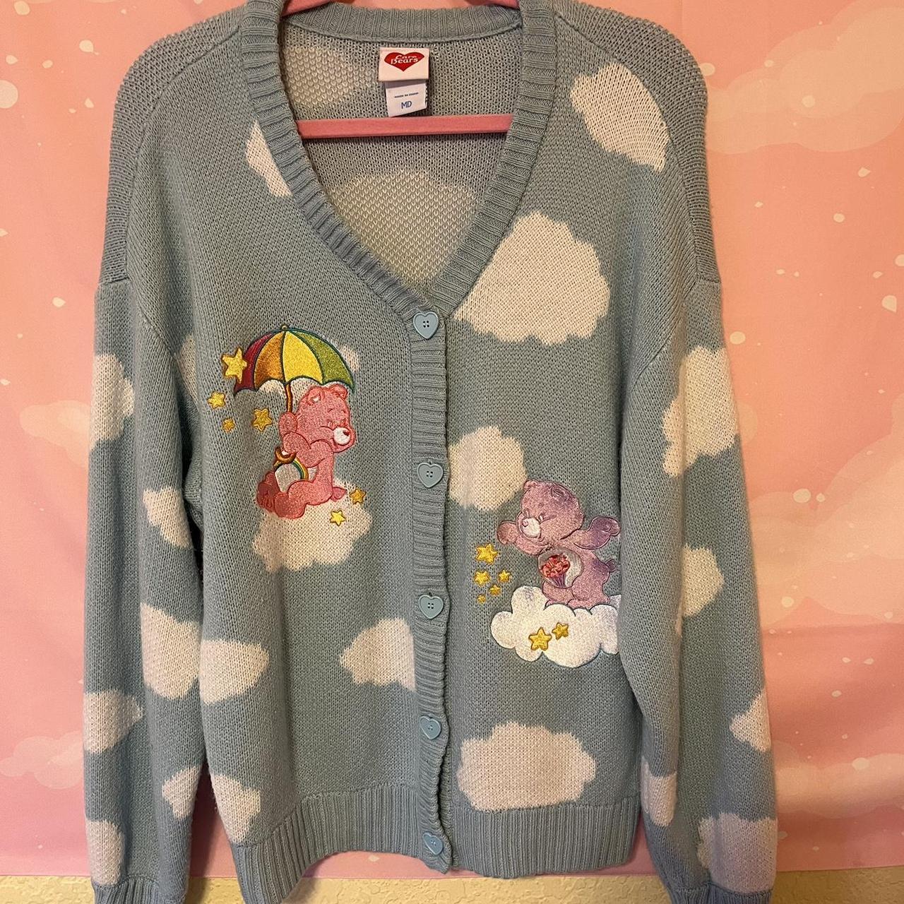 Blue Care Bears cardigan. In almost perfect... - Depop