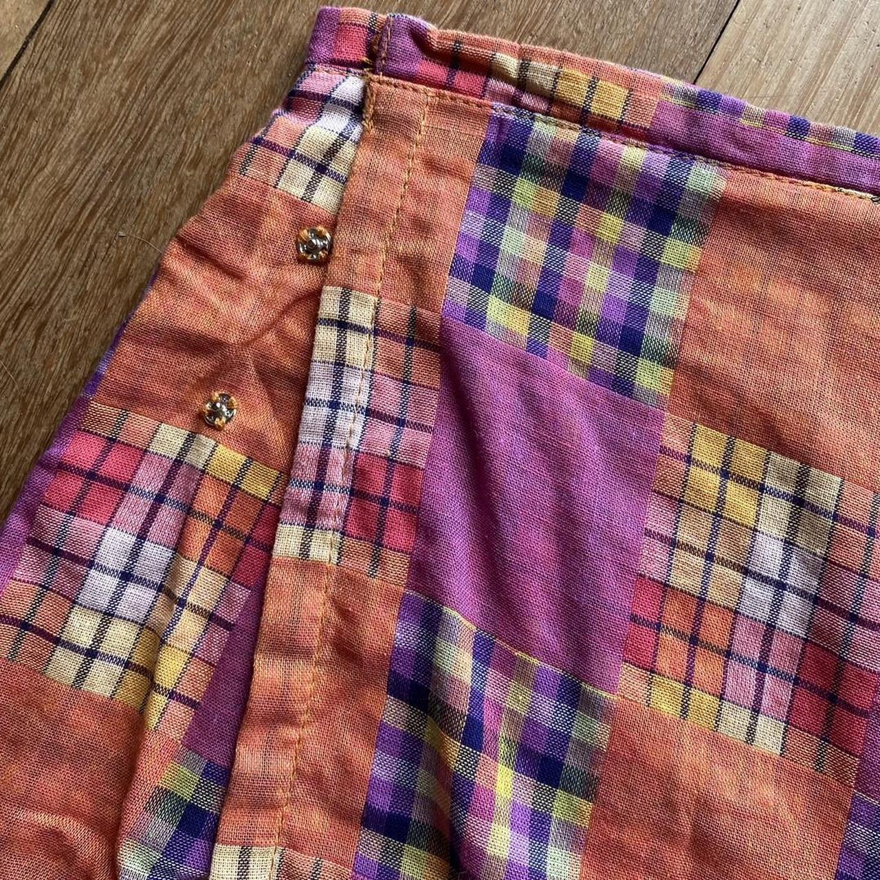 her pony the label check gingham mini skirt - size 8... - Depop