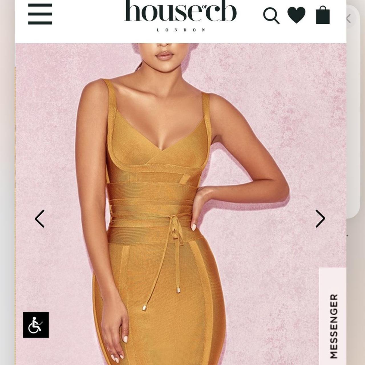 House of CB Ginger tie waist bandage dress. Bought... - Depop