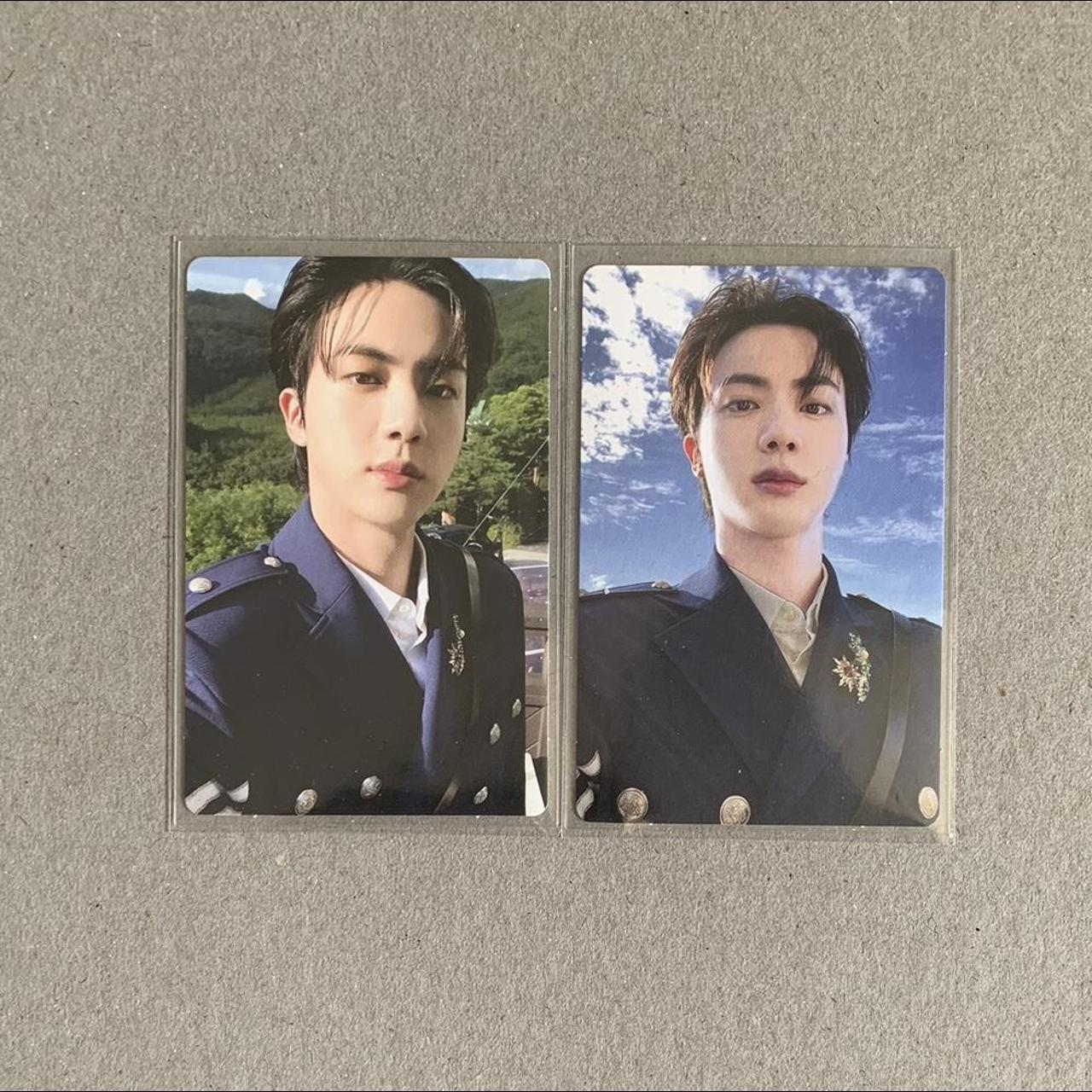 BTS jin photofolio photocard set official & in... - Depop