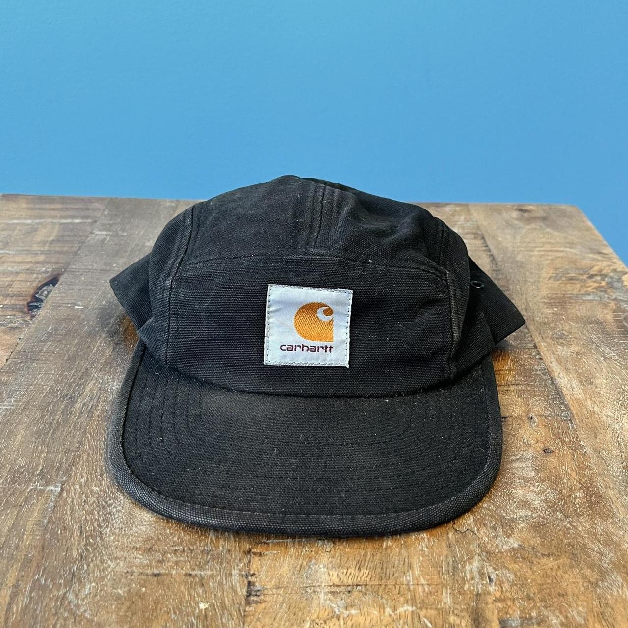 Carhartt Work in Progress WIP black 5-panel canvas... - Depop