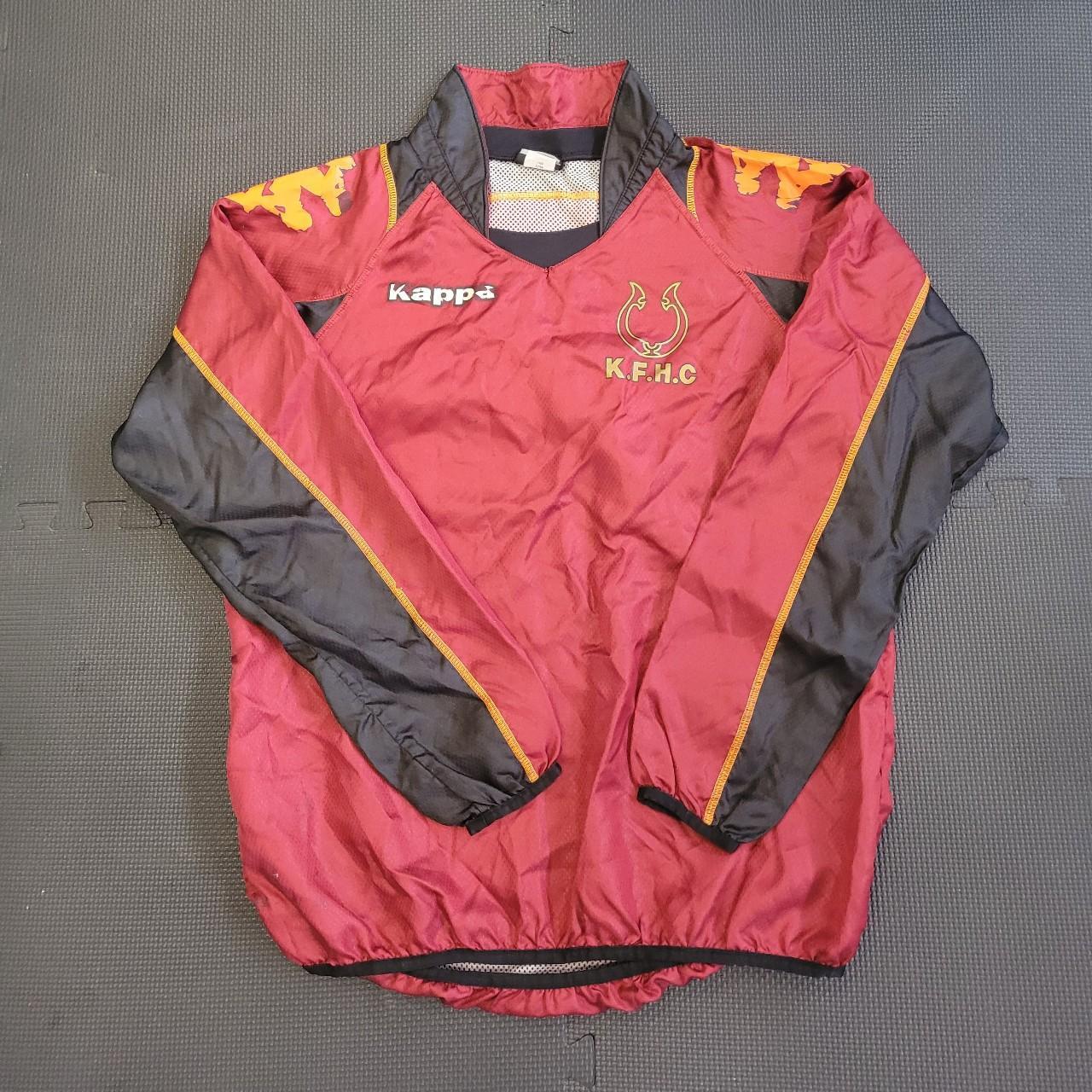 Kappa 90s vintage Maroon field hockey windbreaker... - Depop