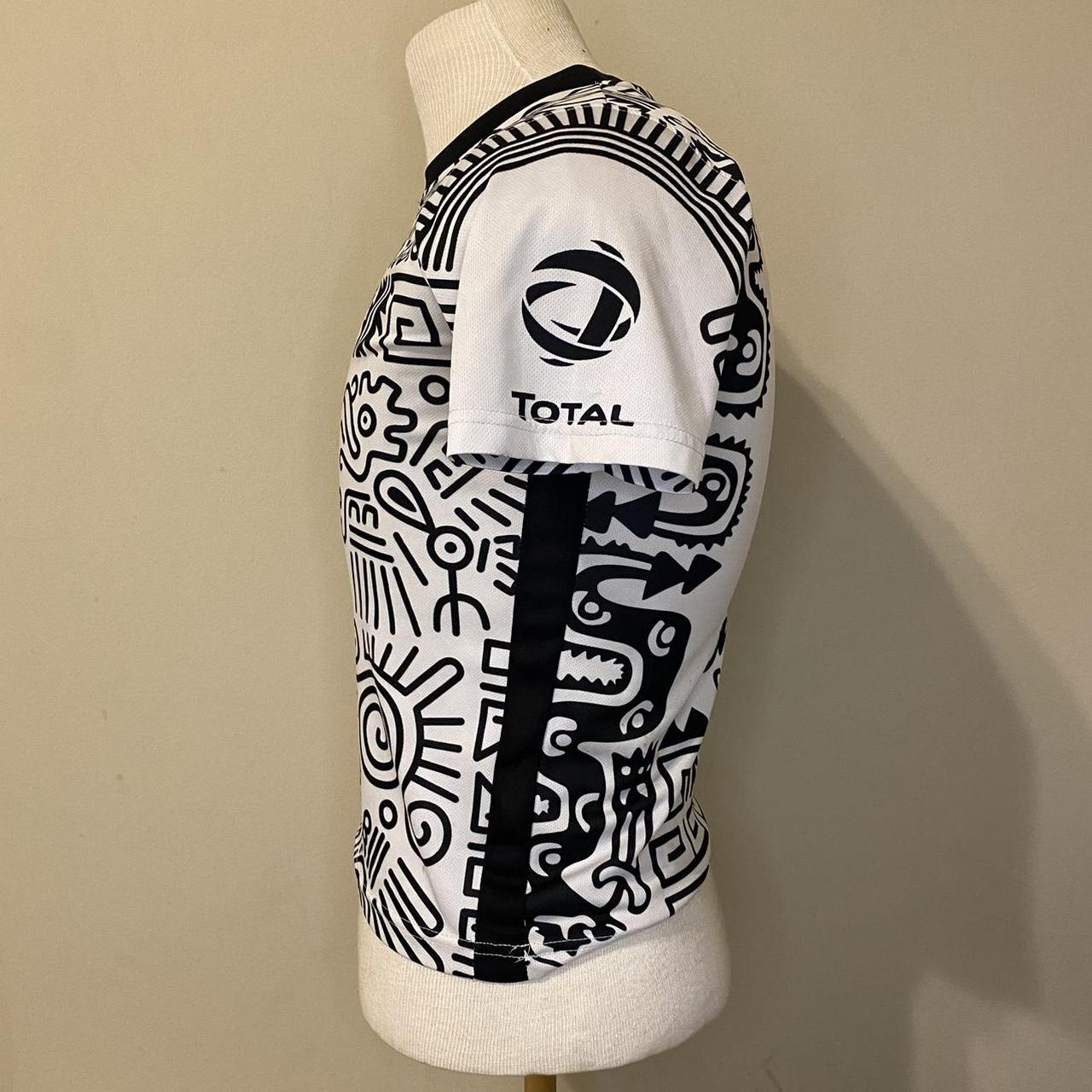 Club America Black and White Aztec Jersey Women’s... - Depop