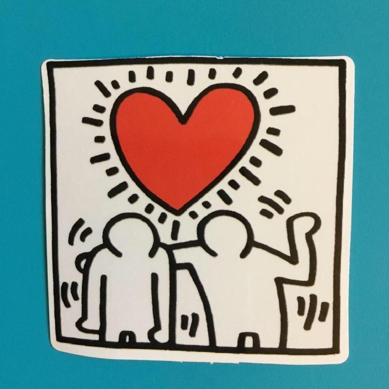 KEITH HARING hug style sticker Mix & match Size... - Depop