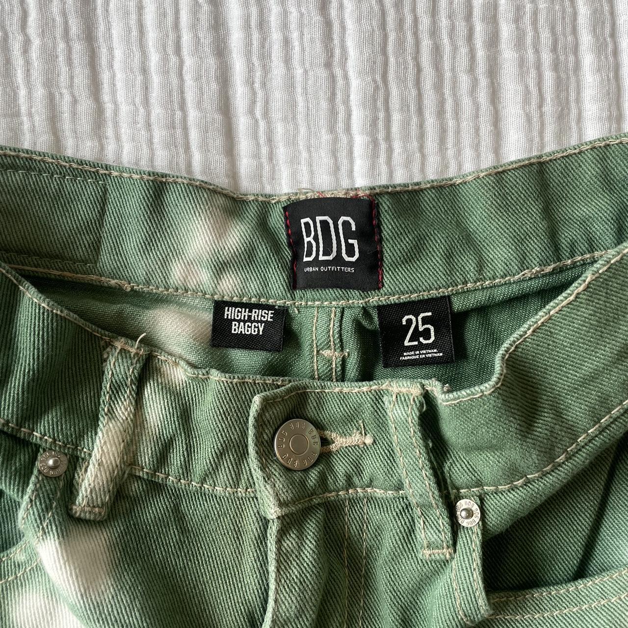 BDG Urban Outfitters Green Tie Dye Jeans • High-rise... - Depop