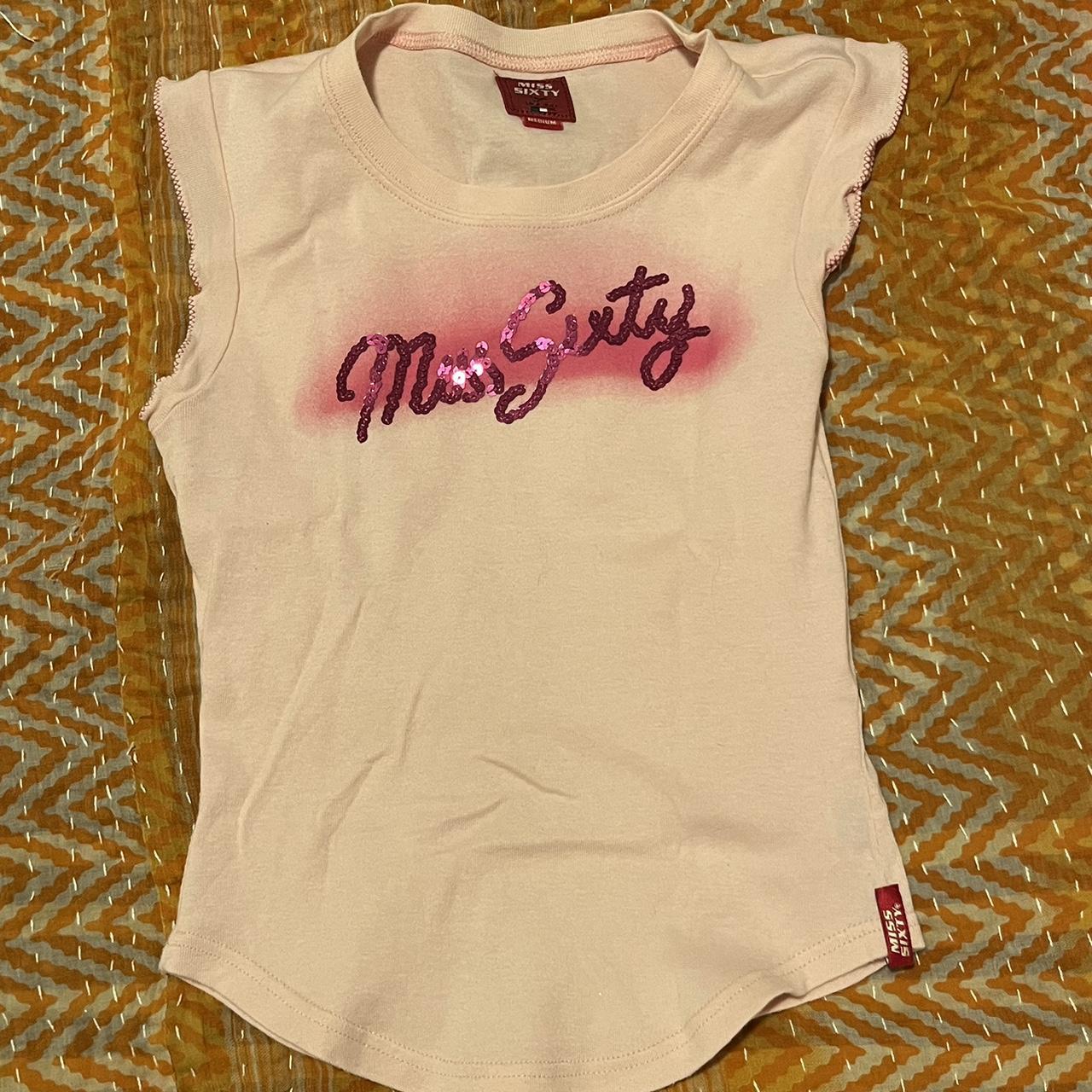 Miss Sixty embellished muscle tank size M fits a S... - Depop
