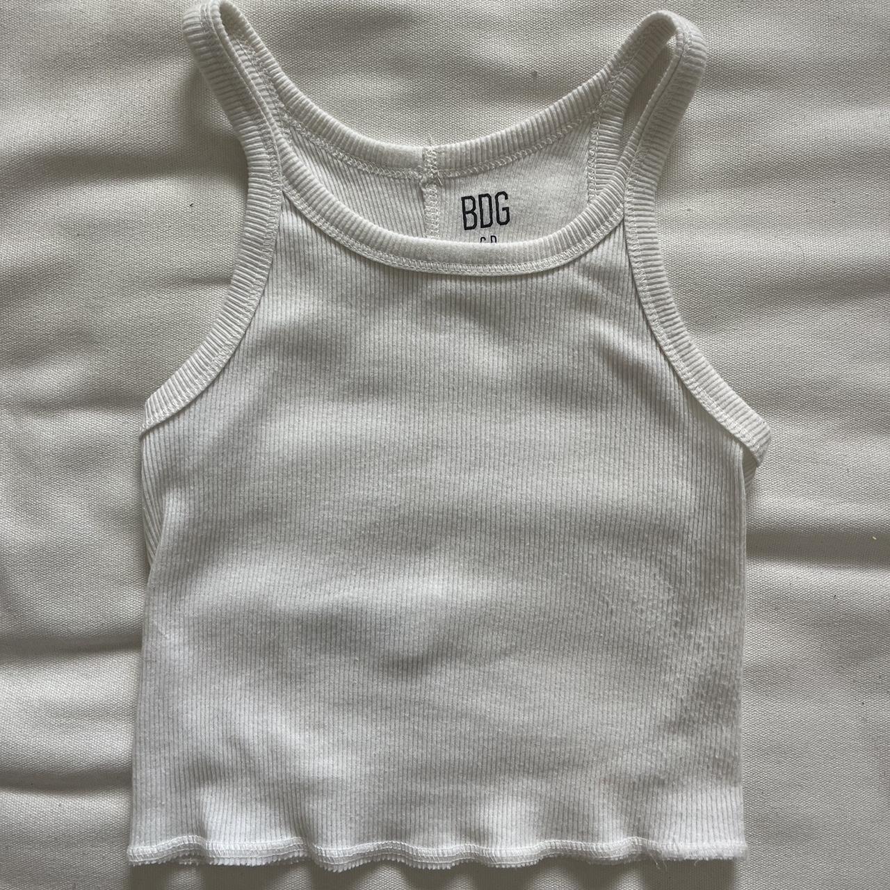 BDG white cropped tank Brand new! #bdg... - Depop
