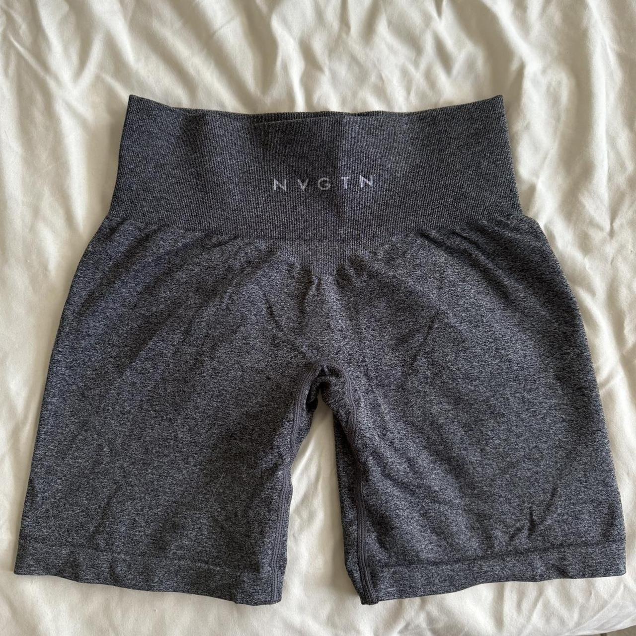 Nvgtn black pro shorts Great condition Size... - Depop