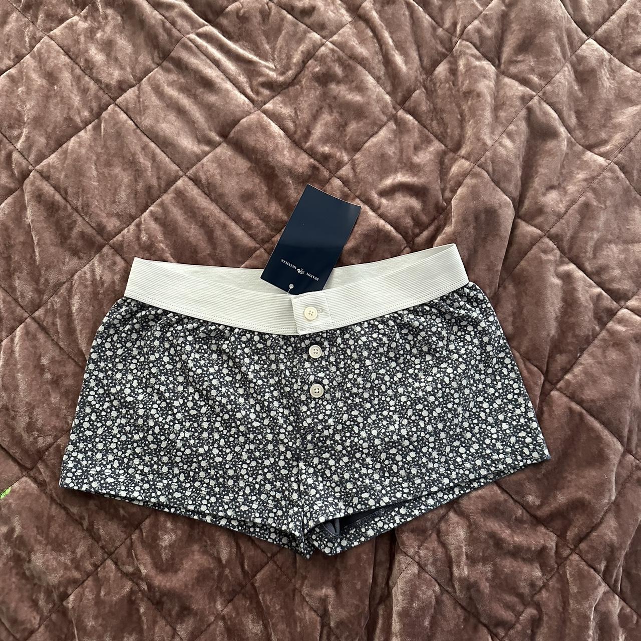 NEW Brandy Melville floral boy short underwear Soft... - Depop