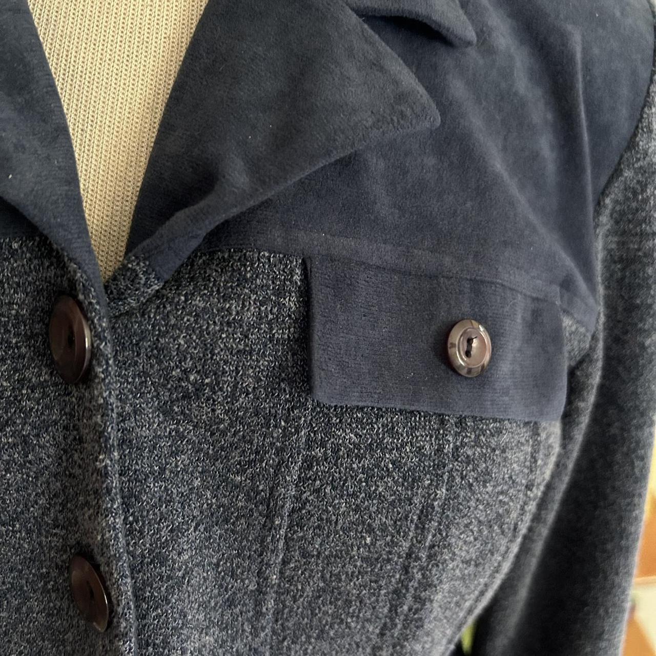 Vintage 1940s Style Jacket Blue M L Pinup Swing... - Depop