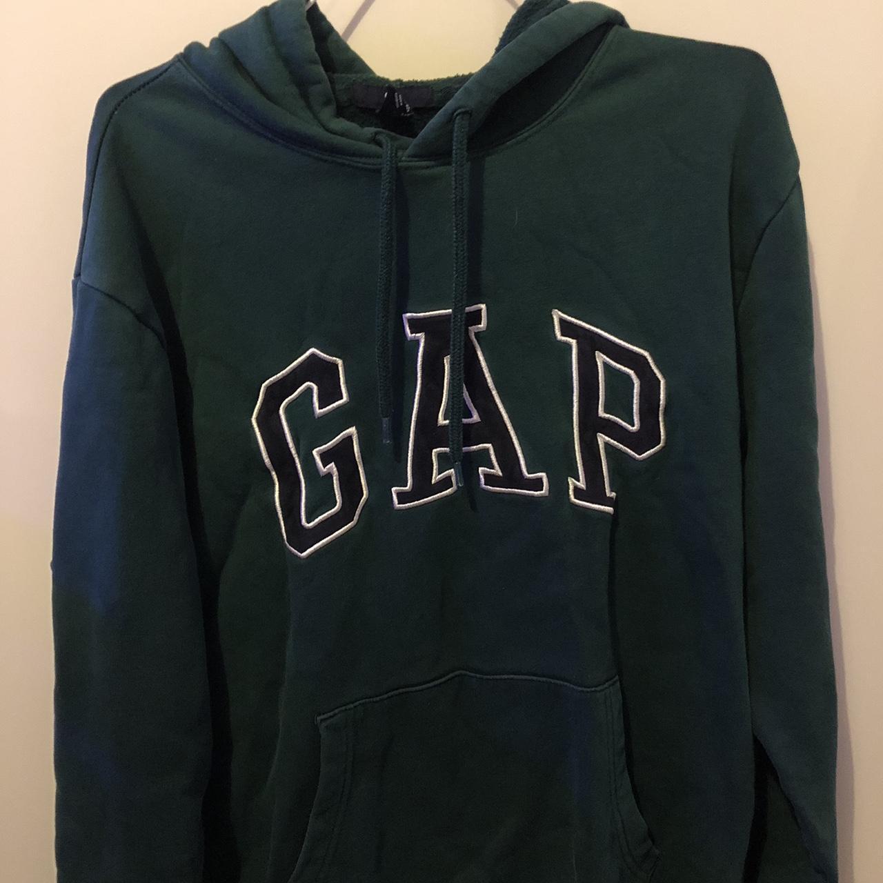 forest green gap hoodie 🍃 perfect condition open... - Depop