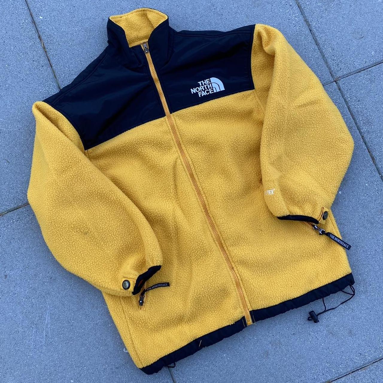 Yellow North Face Fleece Yellow north face Denali... - Depop