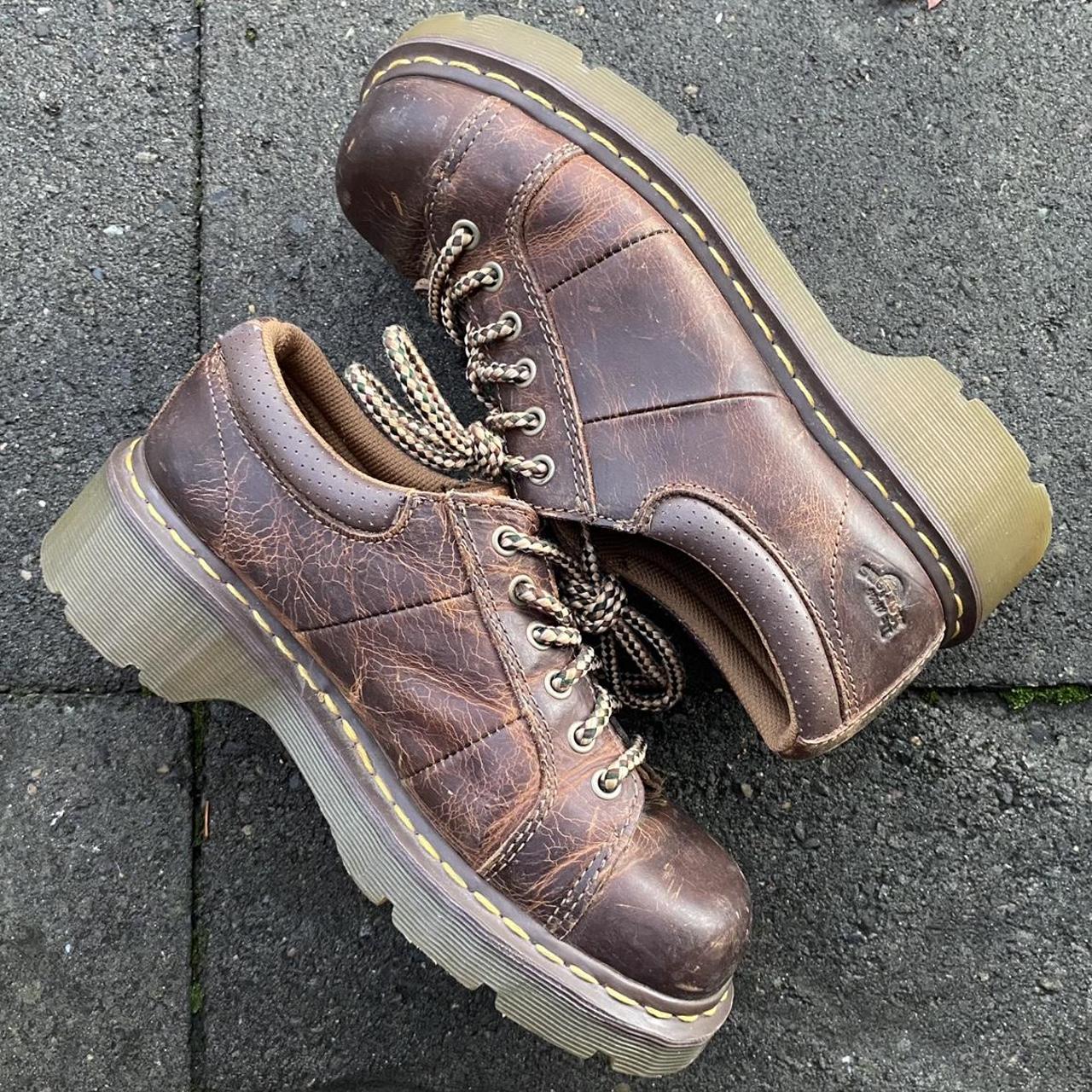 Doc marten shoes Brown doc marten shoes. Brown docs... - Depop