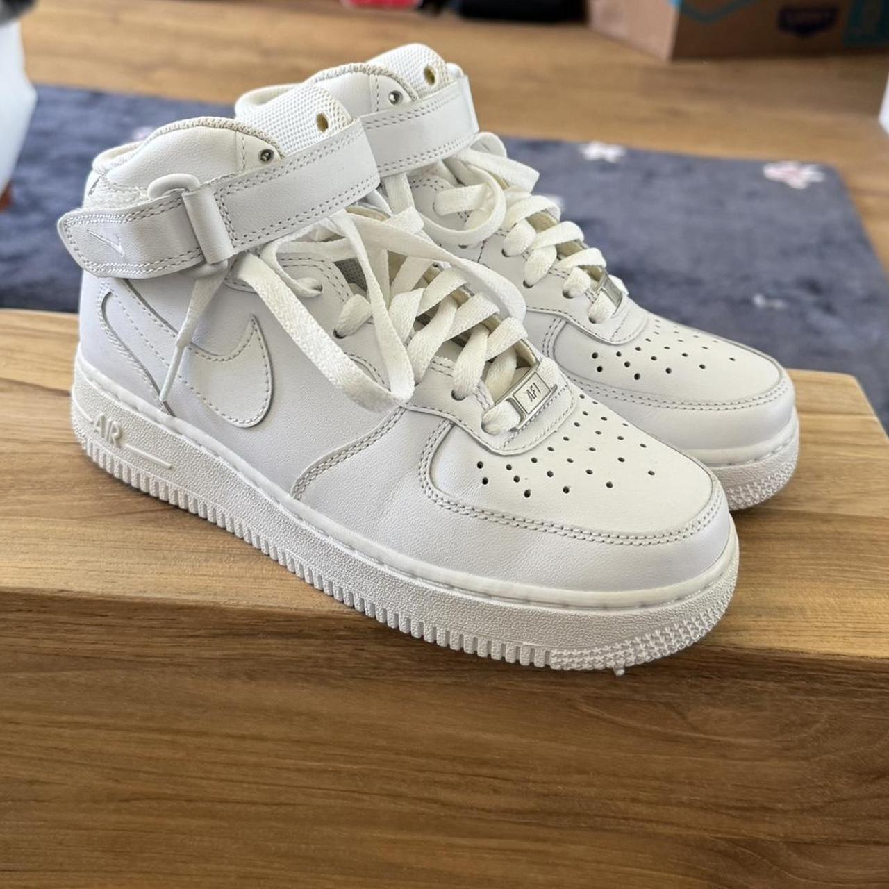 All white Nike AFI's Cross strap + laces Never... - Depop