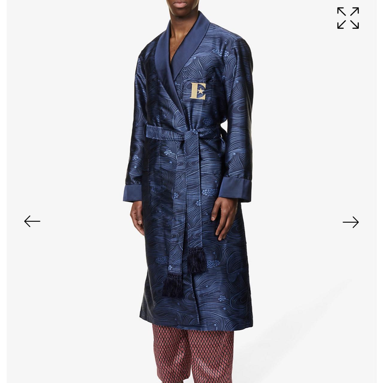 Elton John x derek rose silk robe | Depop