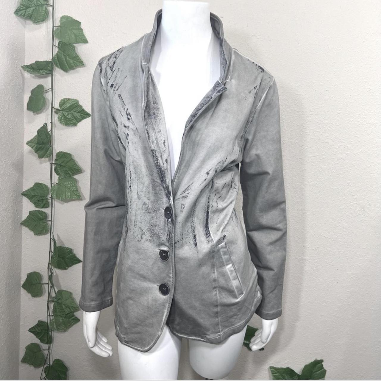 YEST Acid Gray Sweater Jacket Jacket by YEST #Acid... - Depop