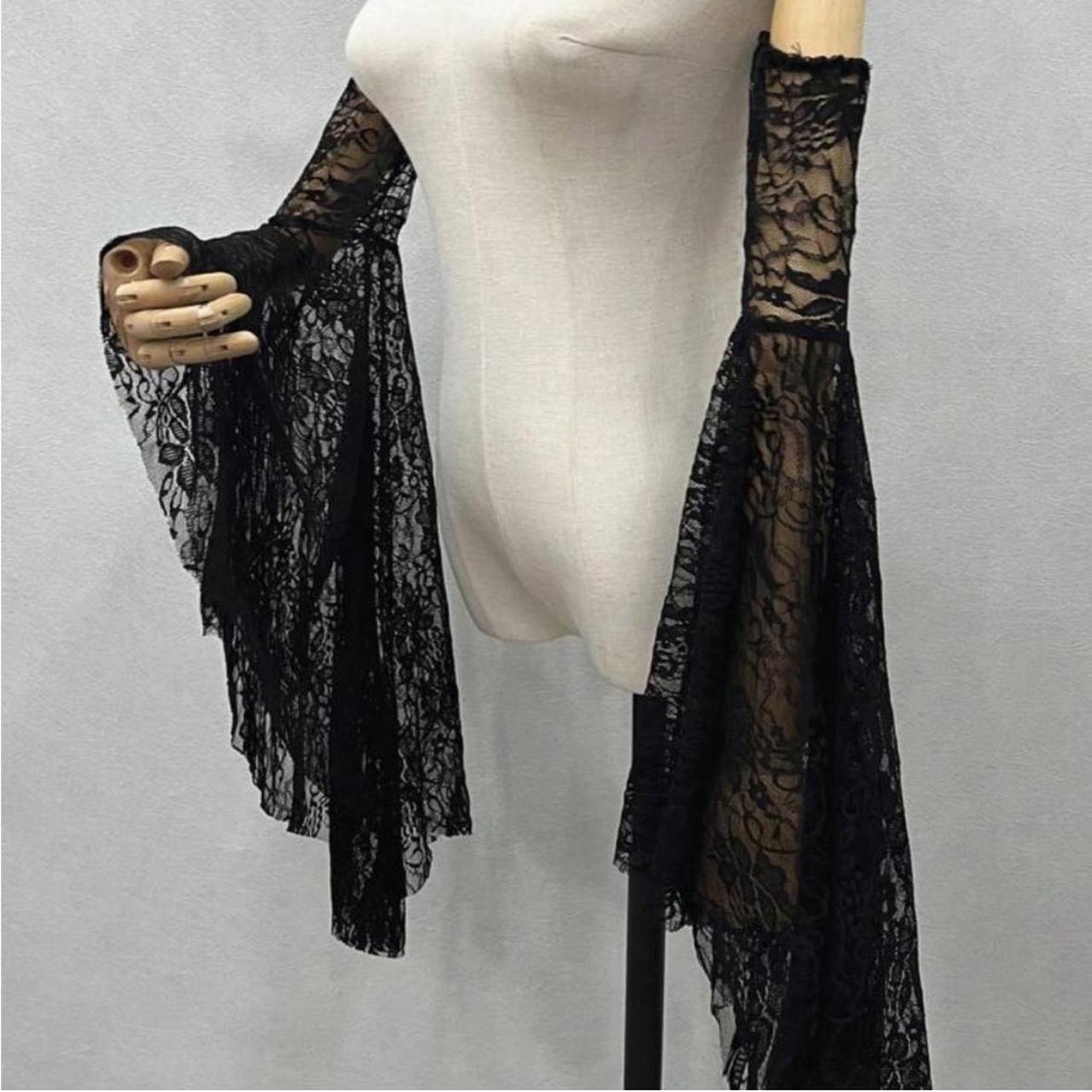 Black lace sleeves #goth #alternative... - Depop
