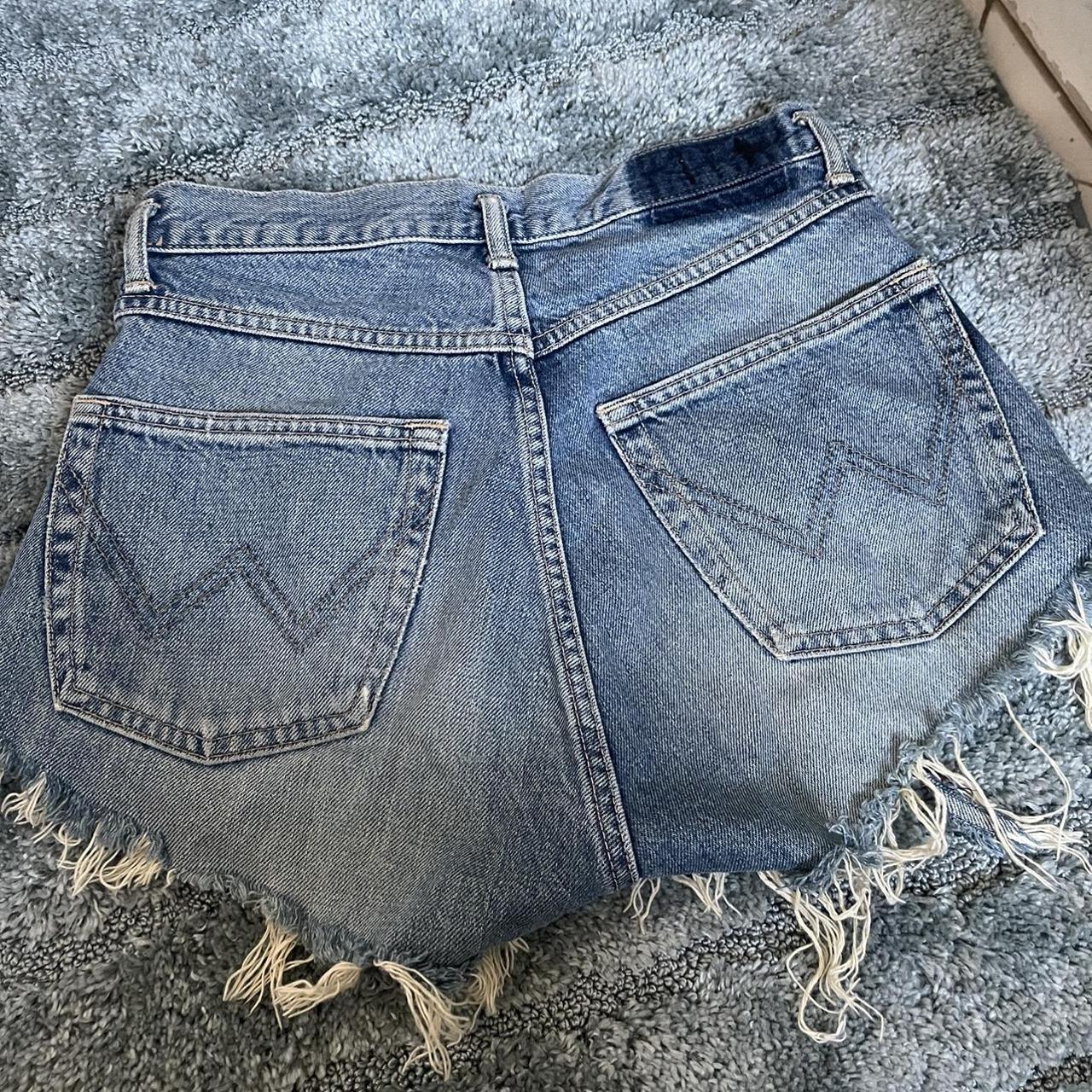 Jean (denim) shorts with rips. In perfect condition.... - Depop