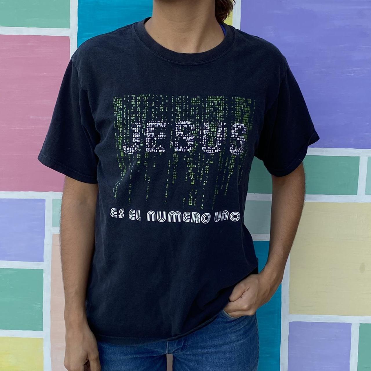 Vintage Matrix style Mexican Jesus t shirt. -... - Depop