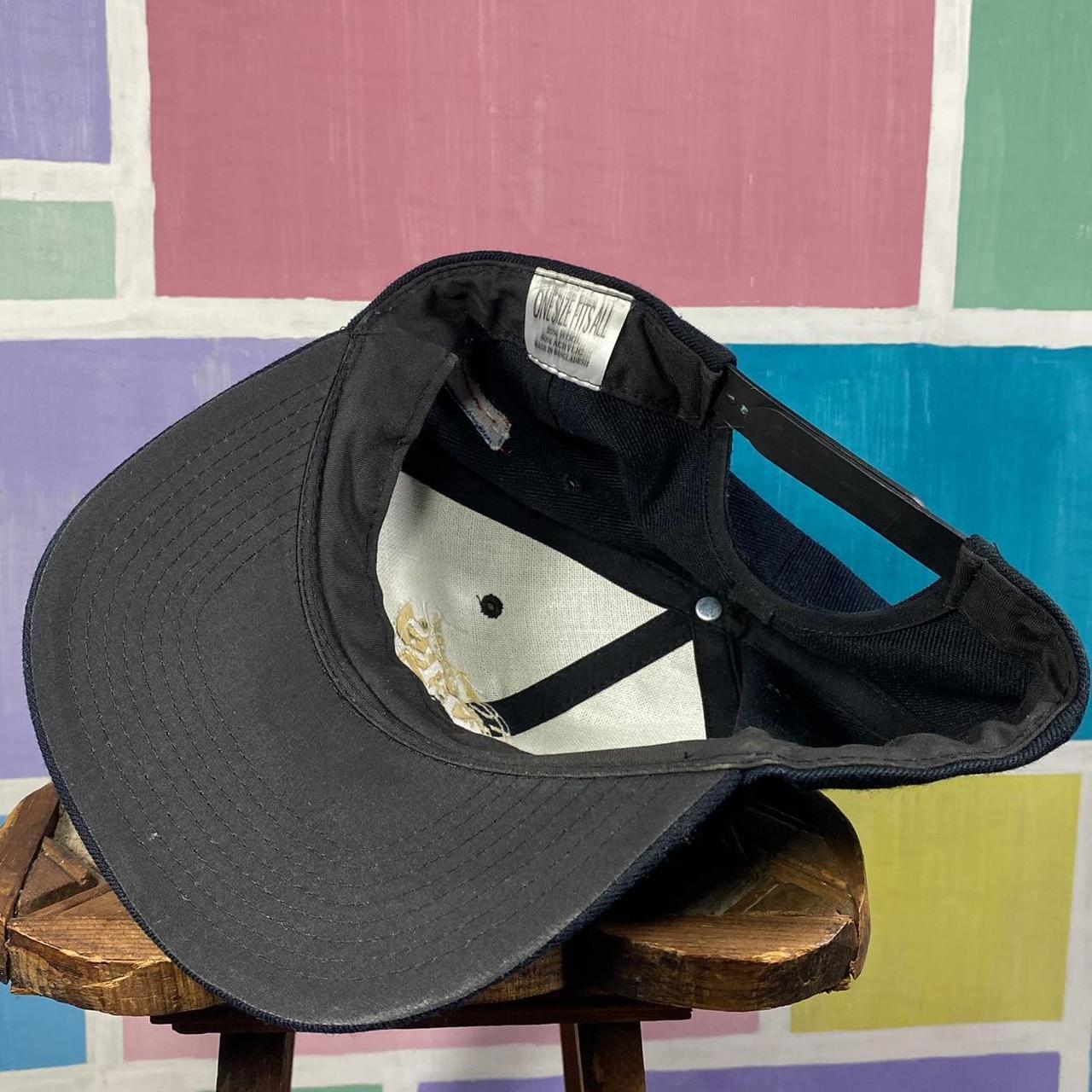 American Vintage Men's Black and Gold Hat | Depop