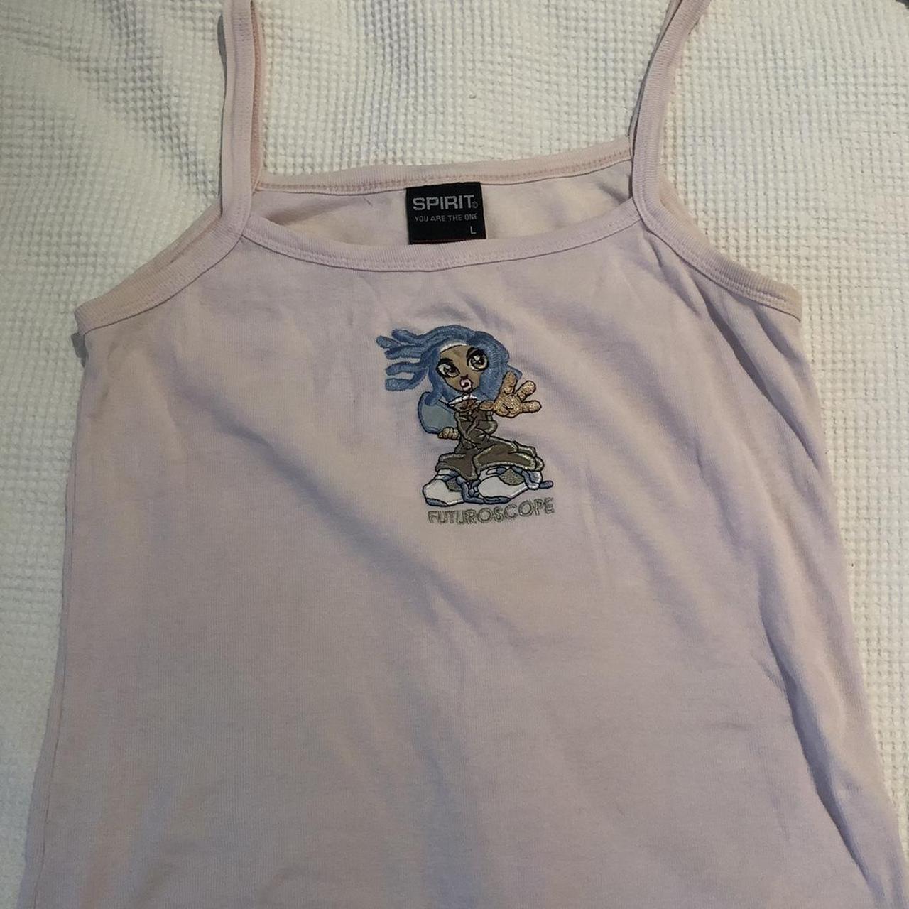 Vintage baby pink singlet top 💞 Kids size large,... | Depop