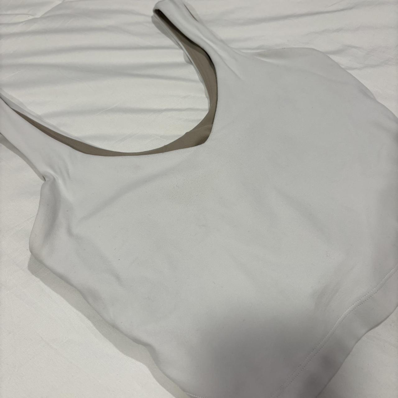 white lululemon align tank size 4 only worn a few... - Depop