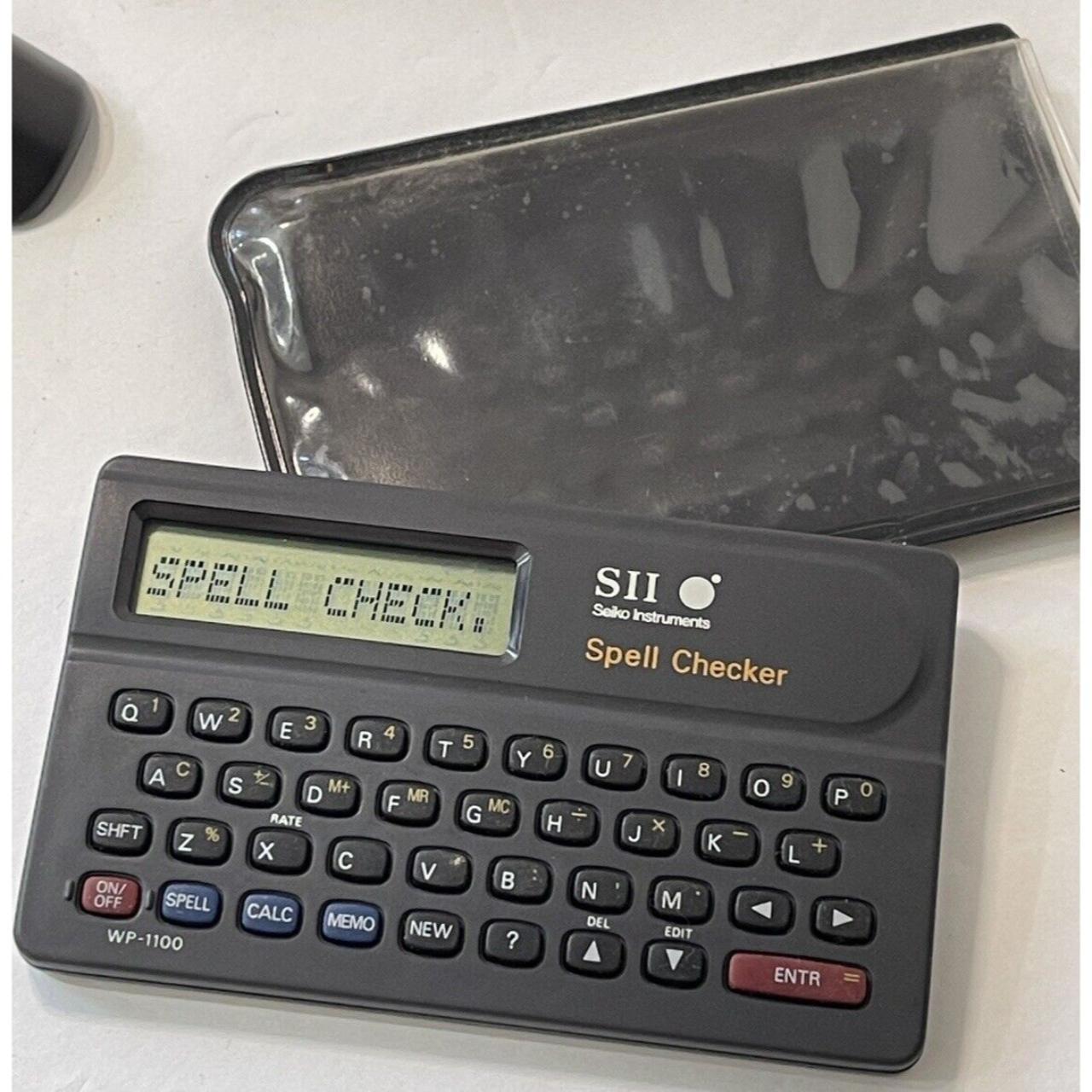 Seiko Instruments Spell Checker WP-1100 SII Handheld... - Depop