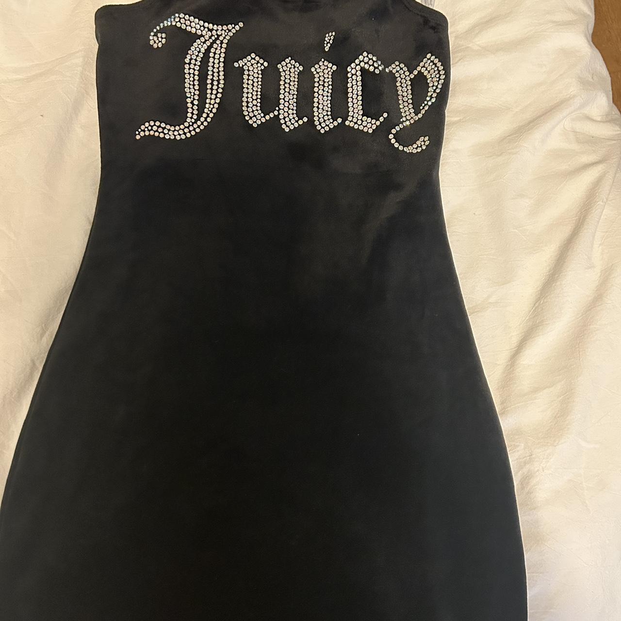 juicy couture bedazzled velvety dress. so adorable... - Depop