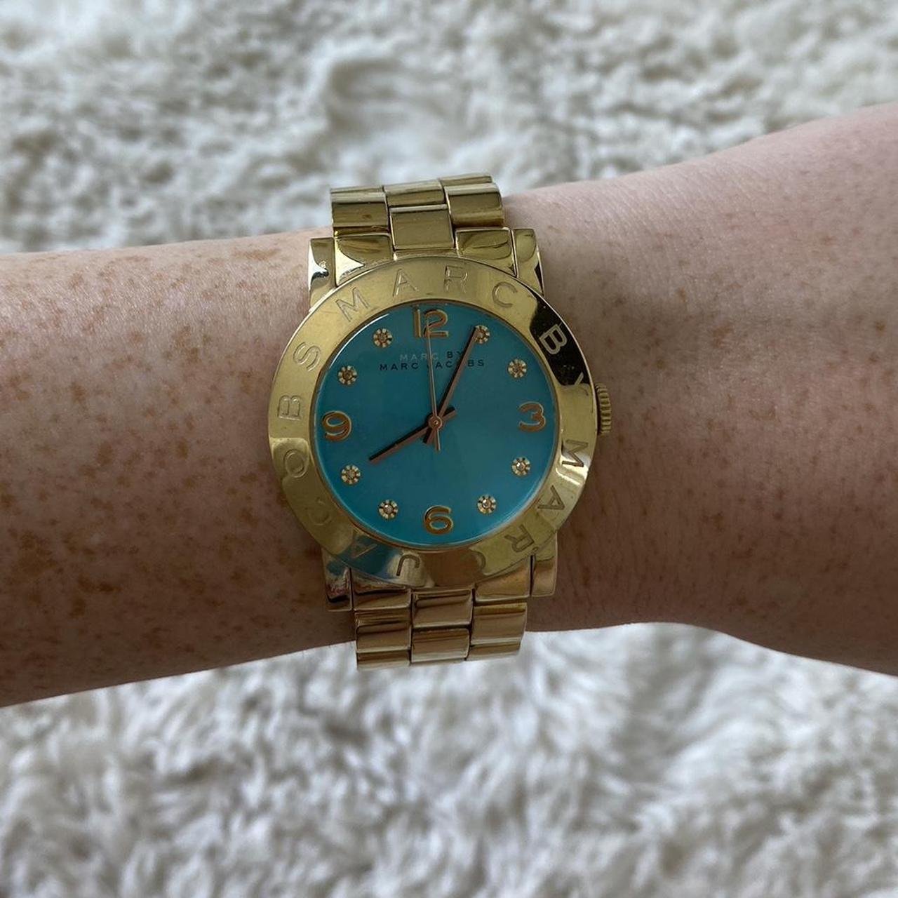 Marc by Marc Jacobs Amy blue women s watch In. Depop
