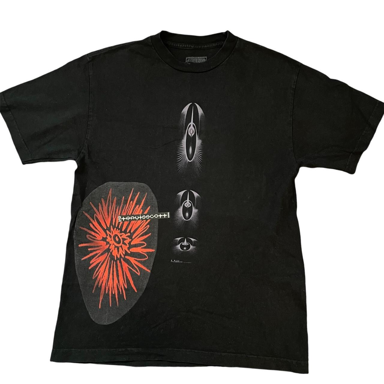 black Travis Scott Rolling Loud tee size medium - Depop