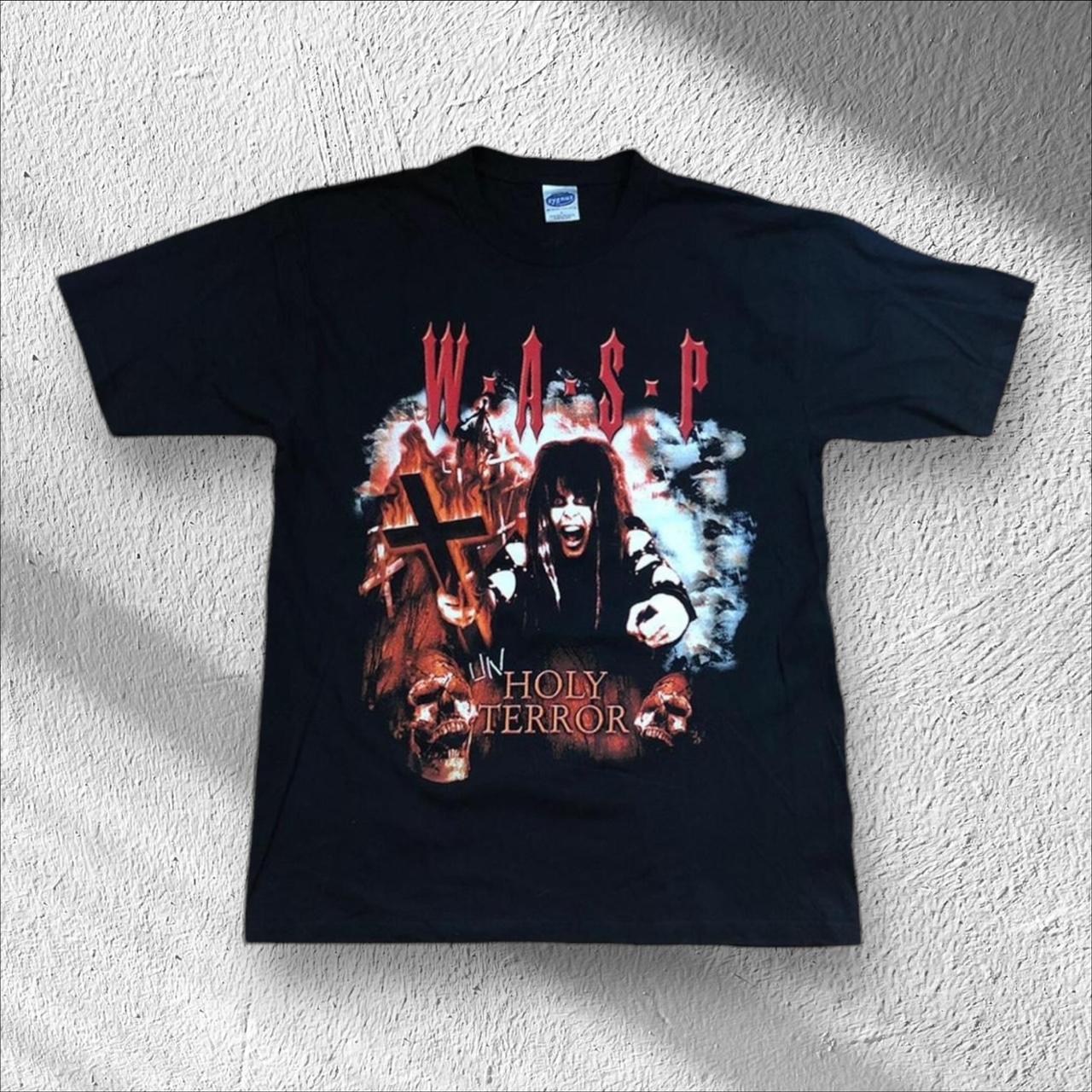 Vintage 90s Wasp Unholy Terror World Domination... | Depop